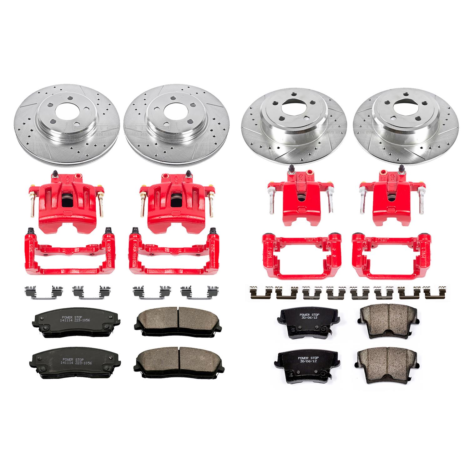 PowerStop KC1715 PowerStop Z23 Evolution Sport Brake Upgrade Kits with ...