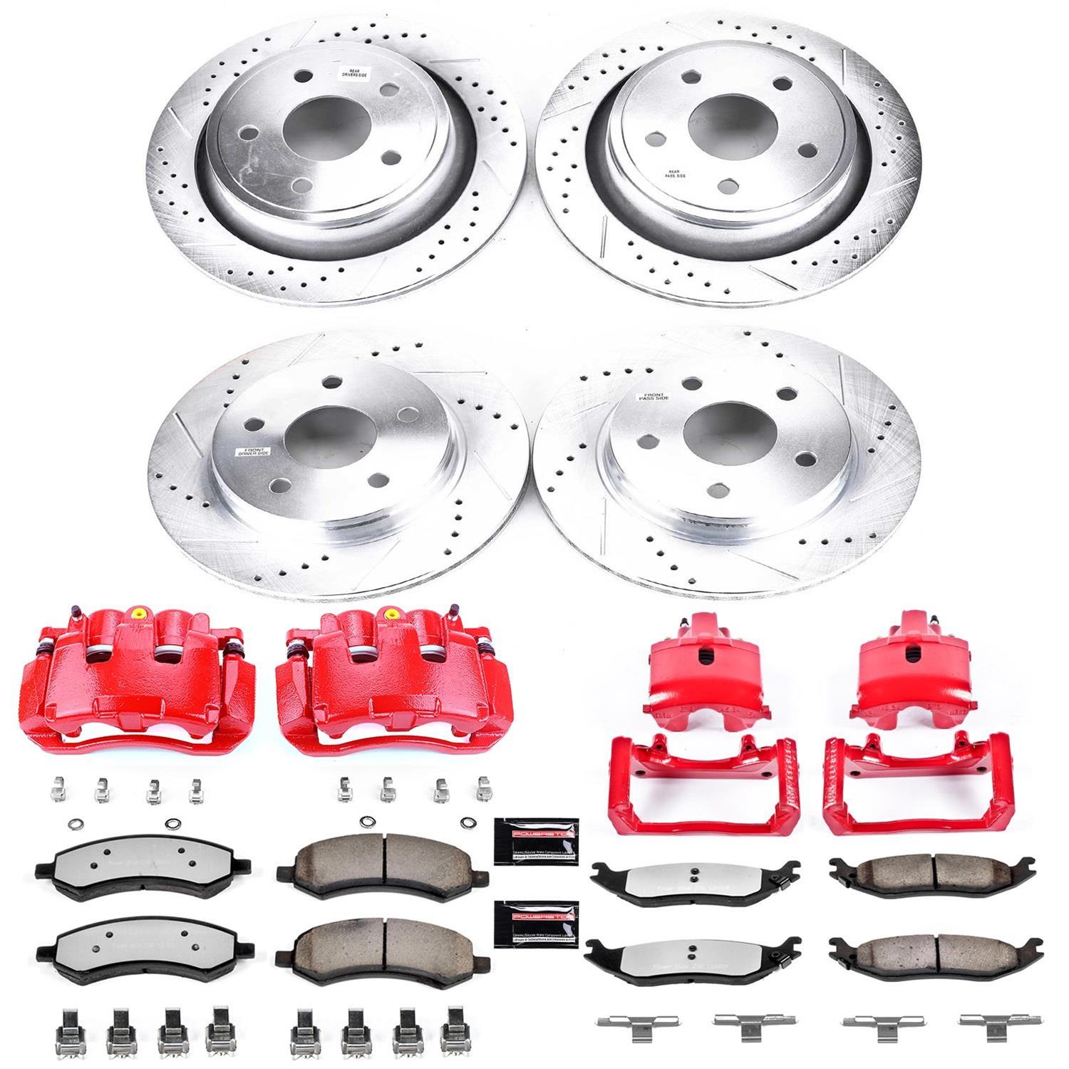 Power Stop KC2164A-36 Power Stop Z36 Truck and Tow Brake Upgrade Kits ...
