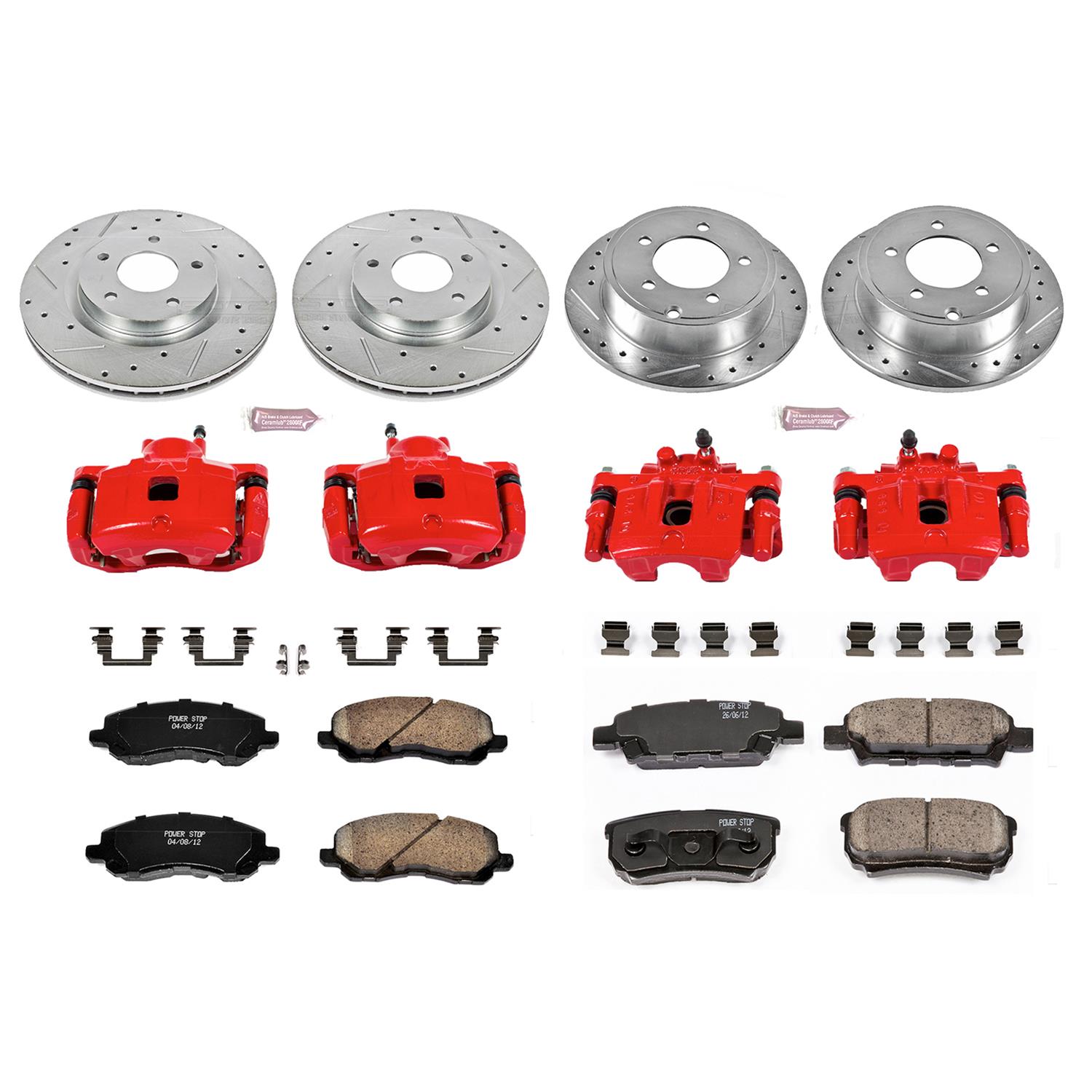 Power Stop KC2840 Power Stop Z23 Evolution Sport Brake Upgrade Kits ...