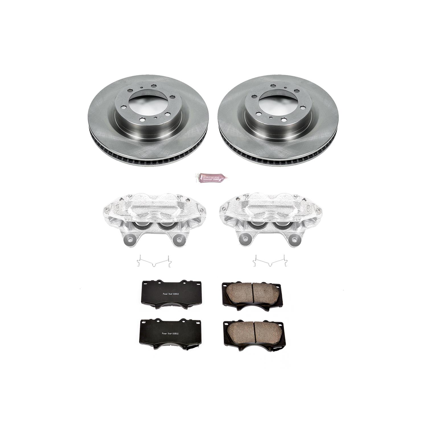 PowerStop KCOE5873 PowerStop Z17 Evolution Plus Stock Replacement Brake ...