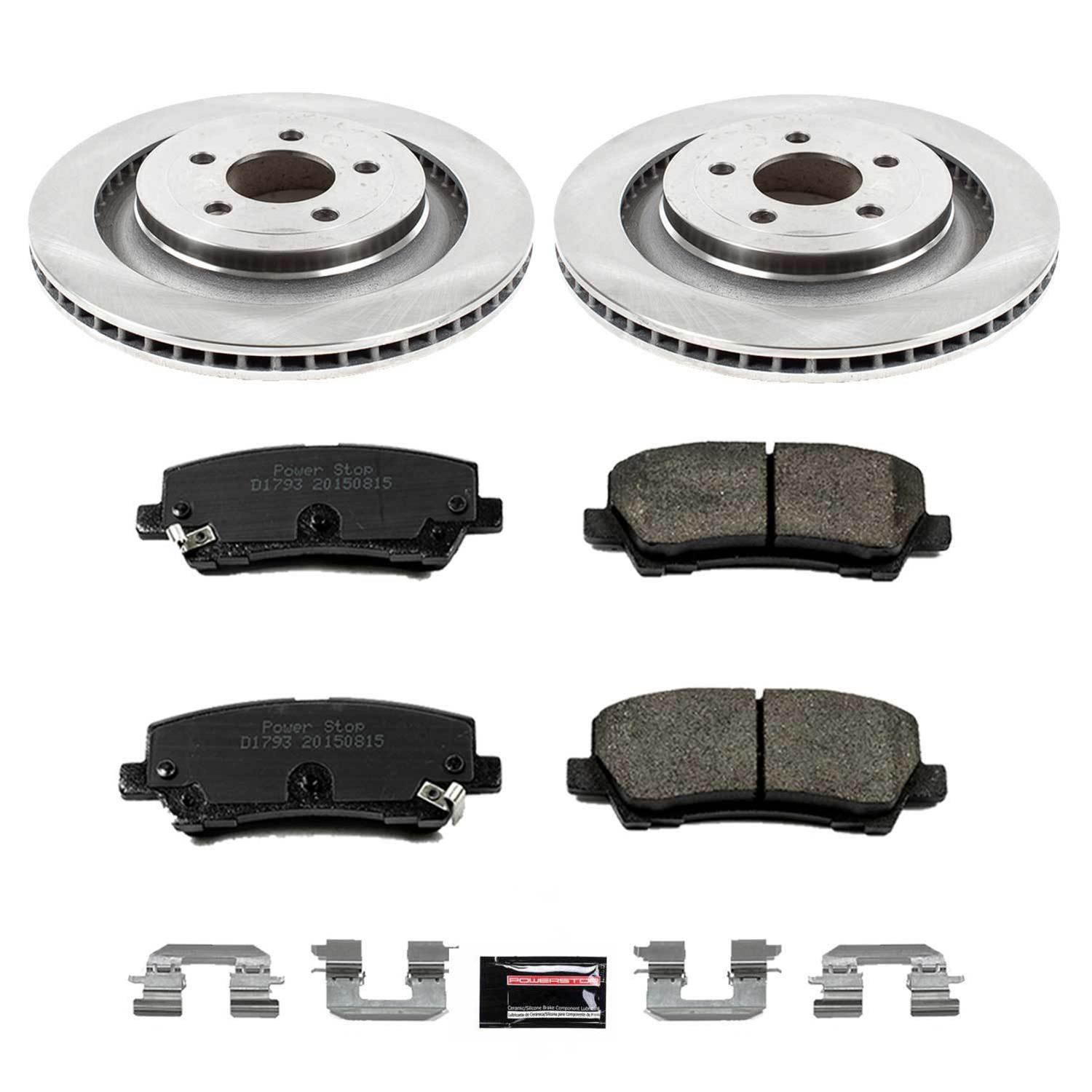 2016 FORD MUSTANG Power Stop KOE6810 Power Stop Z17 Evolution Plus ...