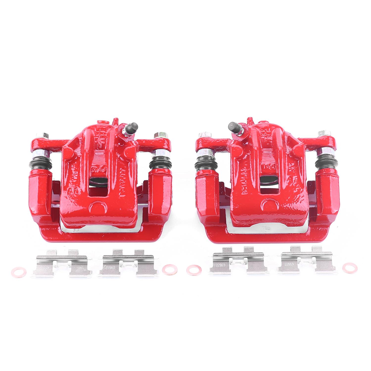 Power Stop S3100 Power Stop Red Powdercoated Performance Calipers ...