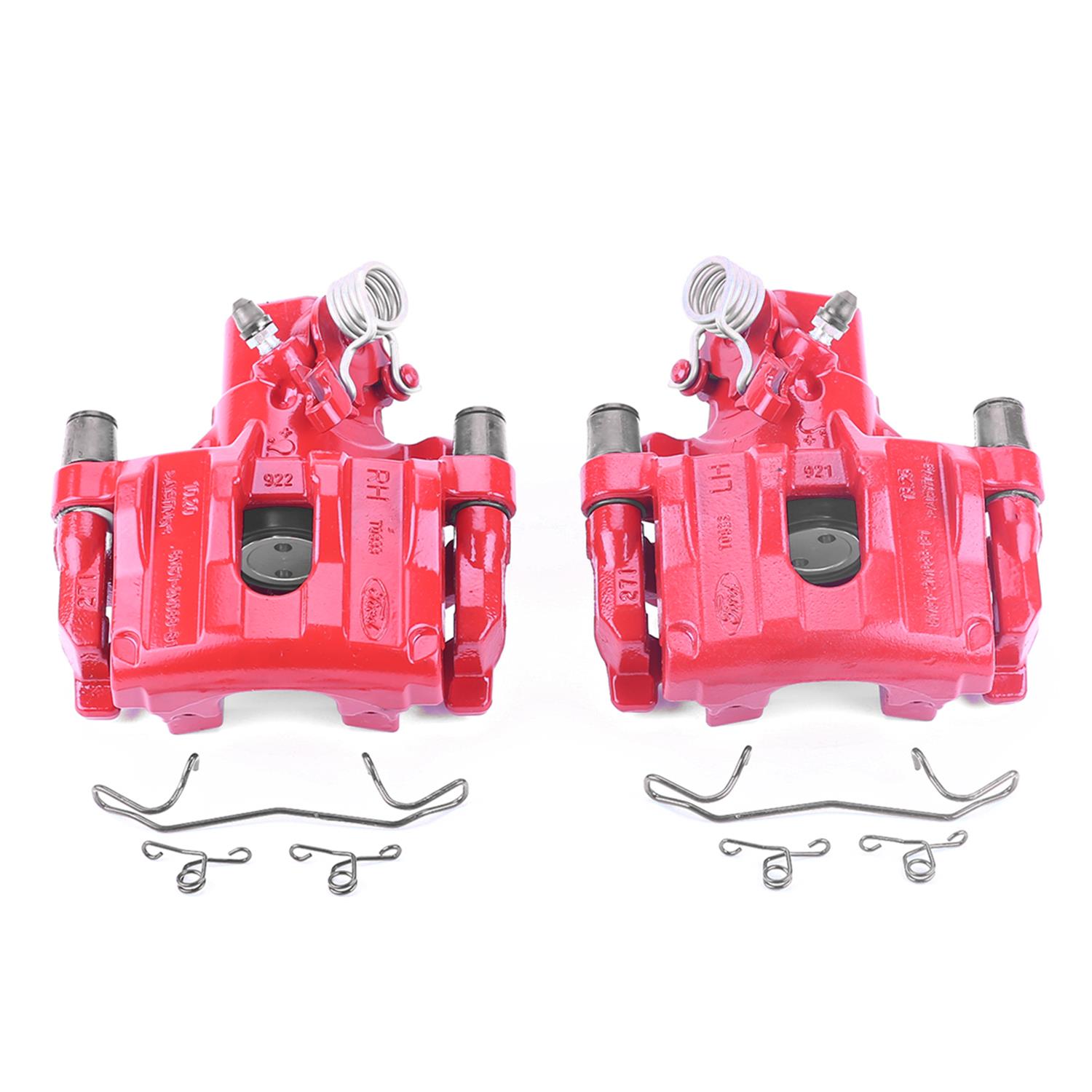 Power Stop S6284B Power Stop Red Powdercoated Performance Calipers ...
