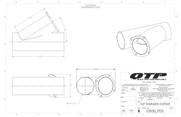 Quick Time Performance 10500 Quick Time Performance Exhaust Cutouts ...