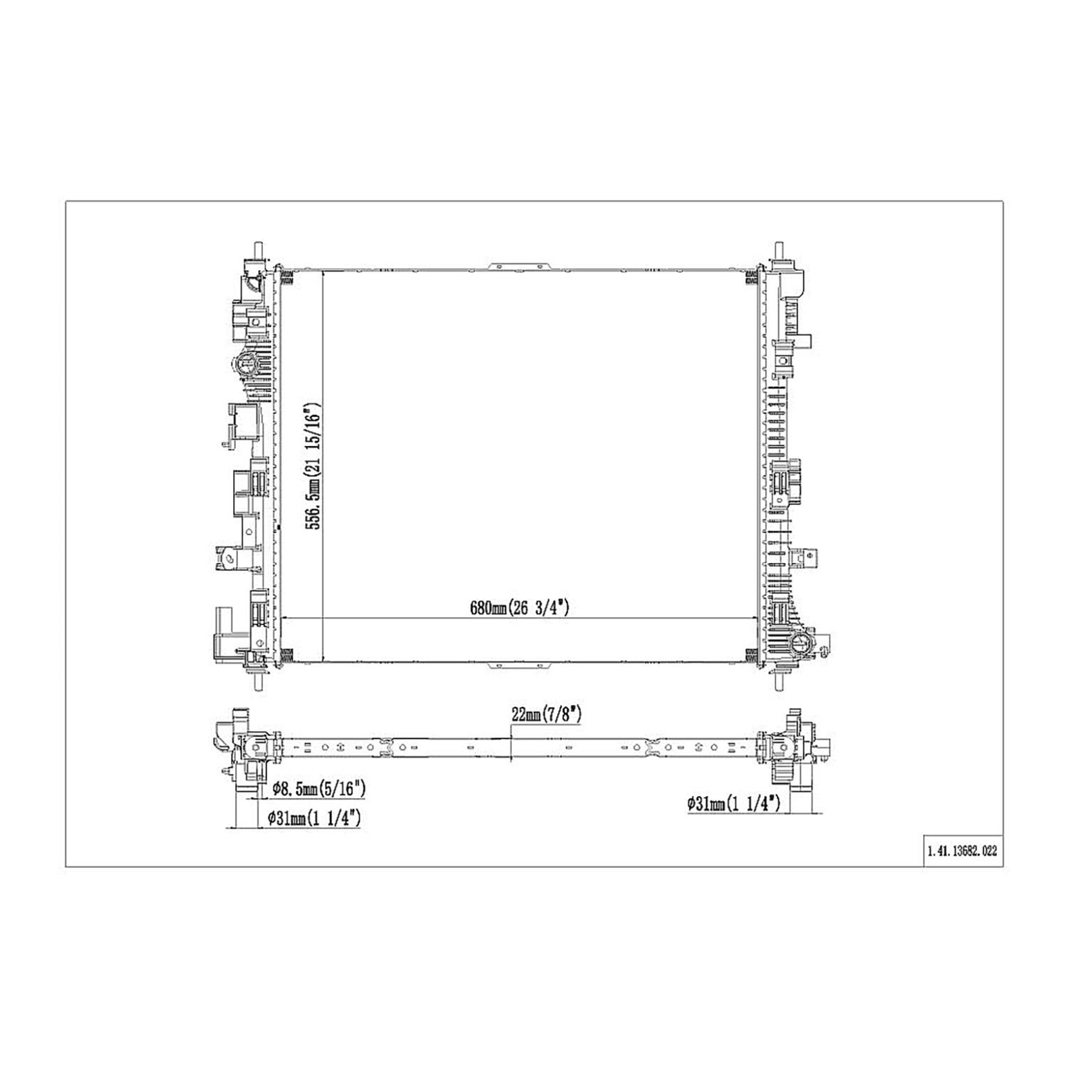 REACH COOLING GROUP 41-13682 Reach Cooling Radiators | Summit Racing