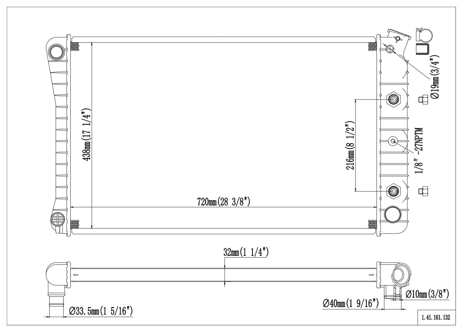 REACH COOLING GROUP 41-161 Reach Cooling Radiators | Summit Racing