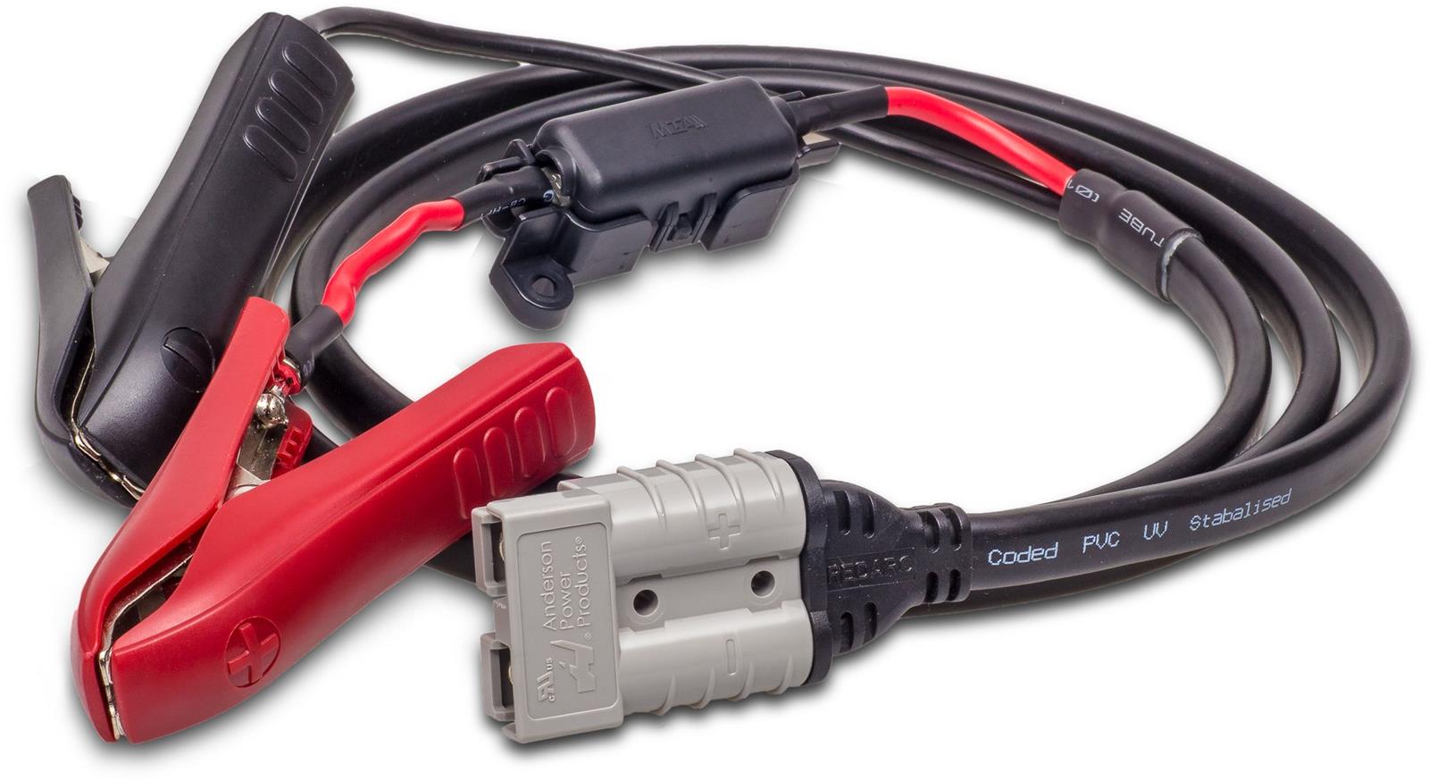 Redarc SRC0009 REDARC 1.5 M Anderson to Battery Clip Cables | Summit Racing