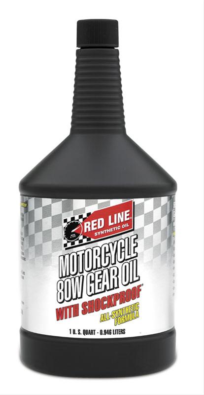 Red Line Synthetic Oil 42704-12 Red Line 80W Motorcycle Gear Oil with ...