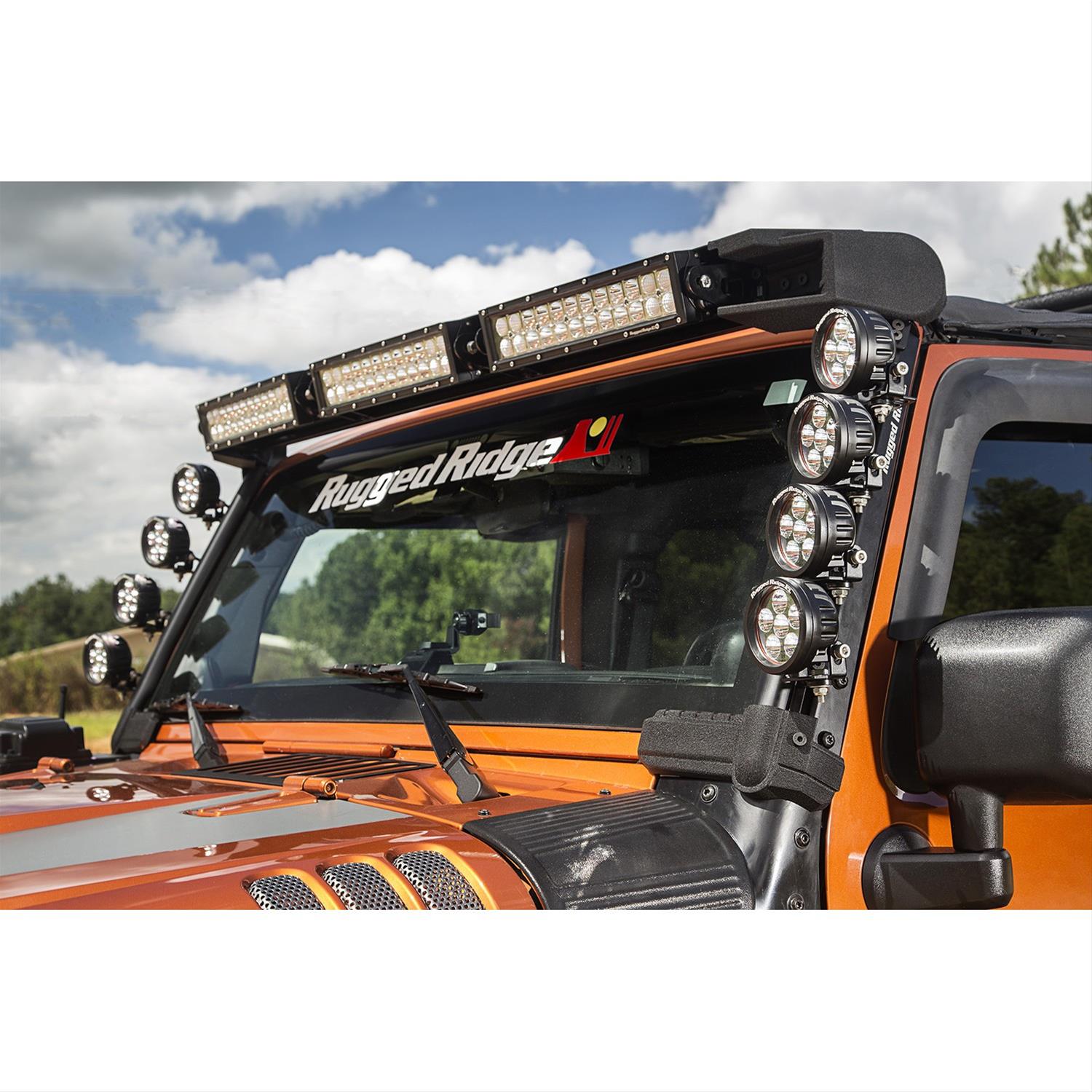 Rugged Ridge 11232.5 Rugged Ridge Light Mounting Bars | Summit Racing