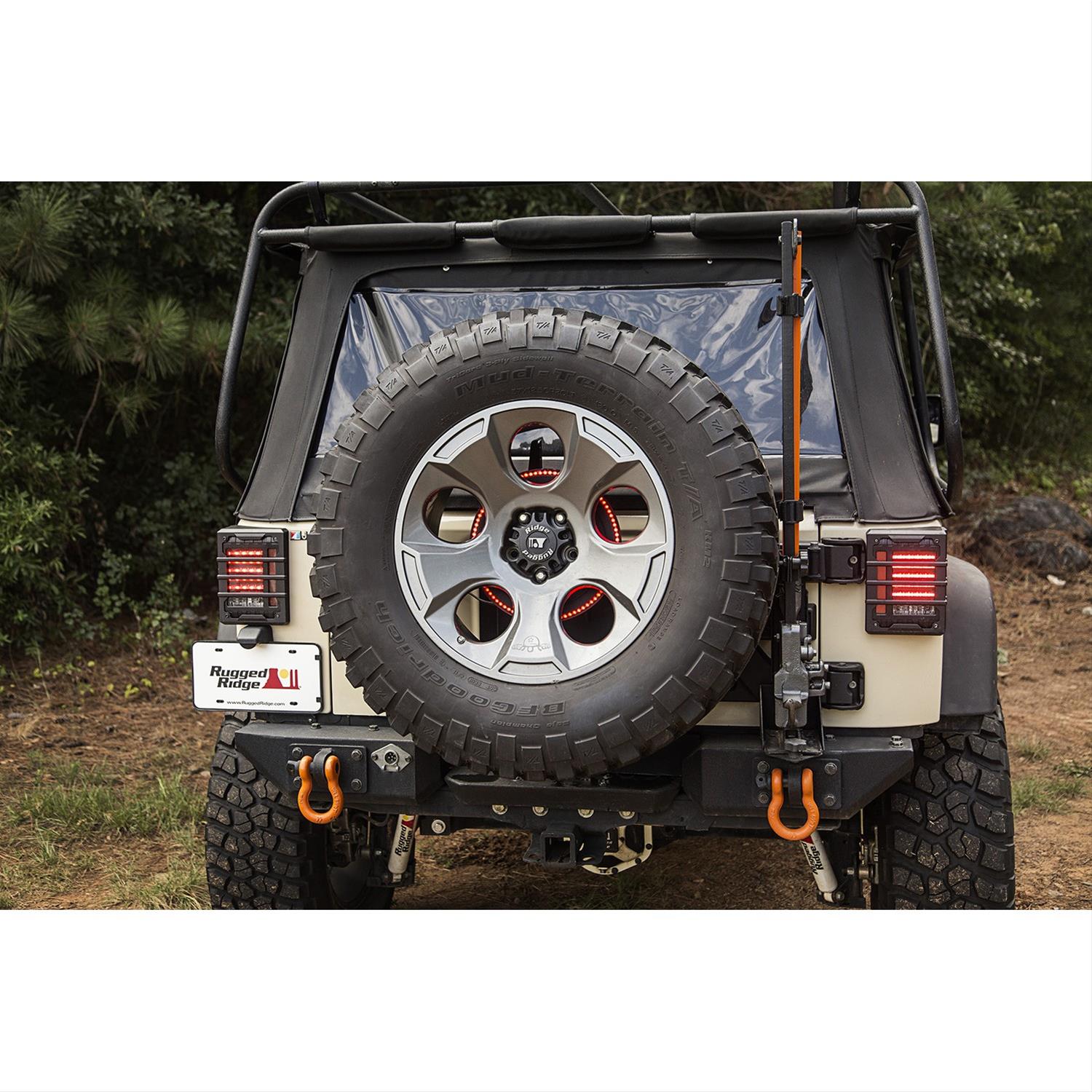 Rugged Ridge 11585.04 Rugged Ridge Third Brake Light LED Rings | Summit ...