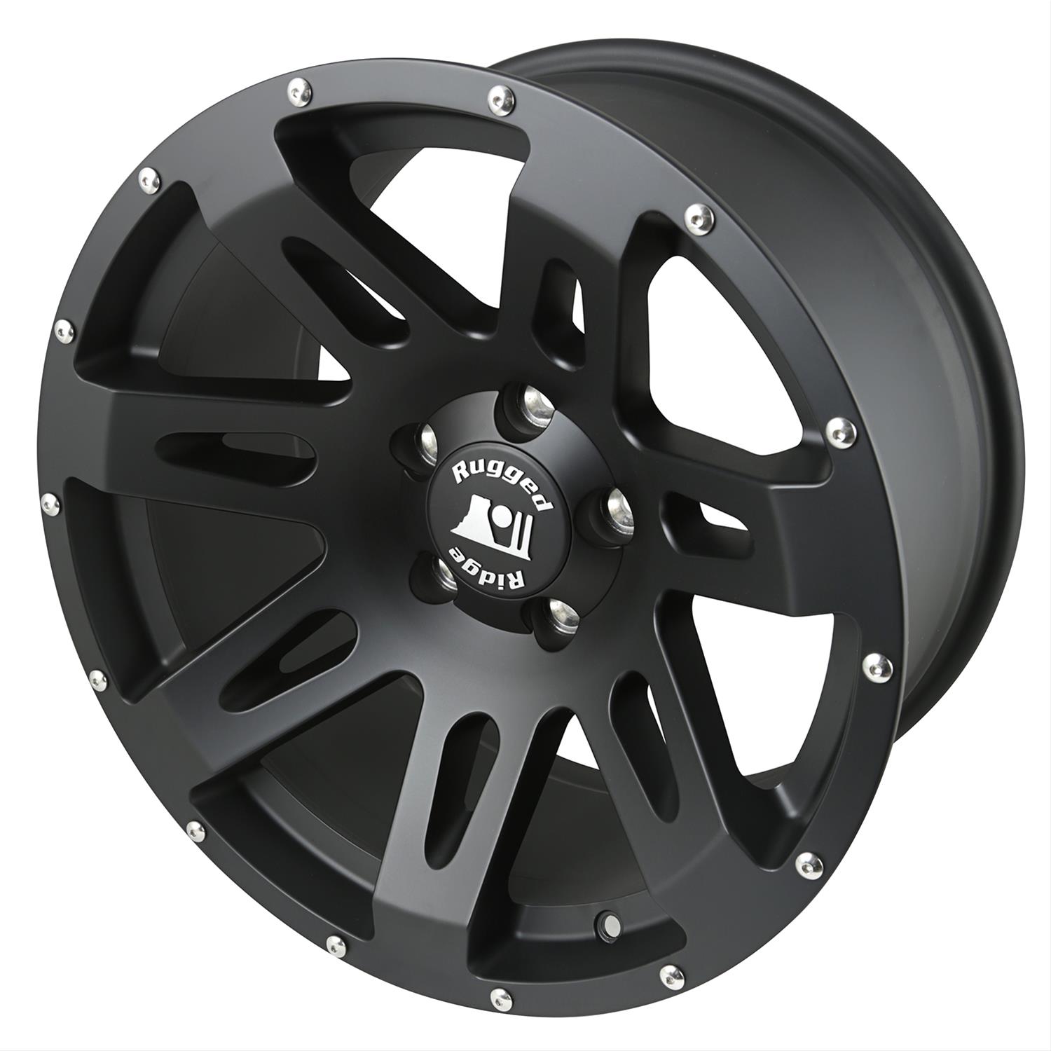 Rugged Ridge 15305.01 Rugged Ridge Black Satin XHD Series Wheels ...