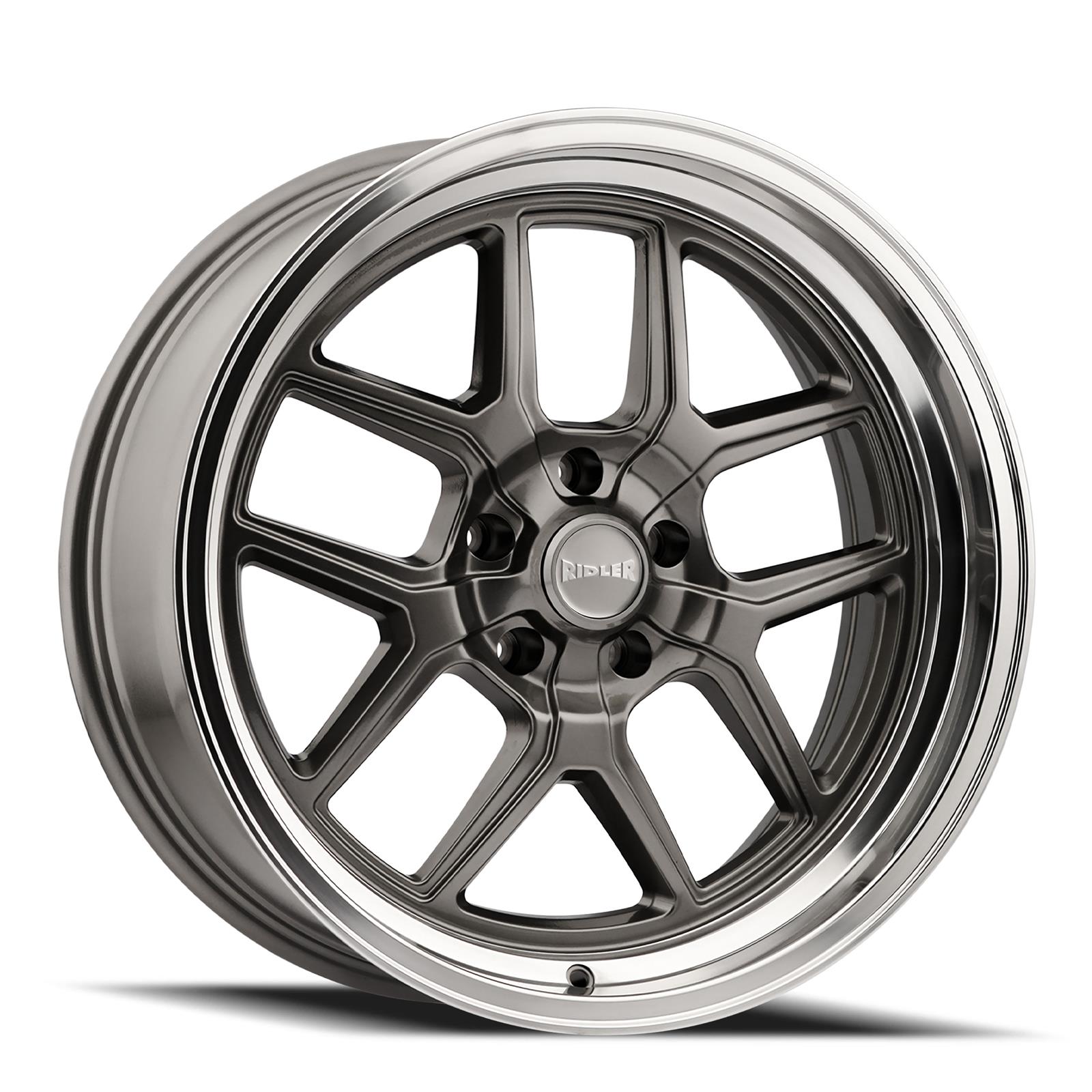 Ridler 610-7861G Ridler 610 Series Gloss Gray Wheels with Polished Lip ...