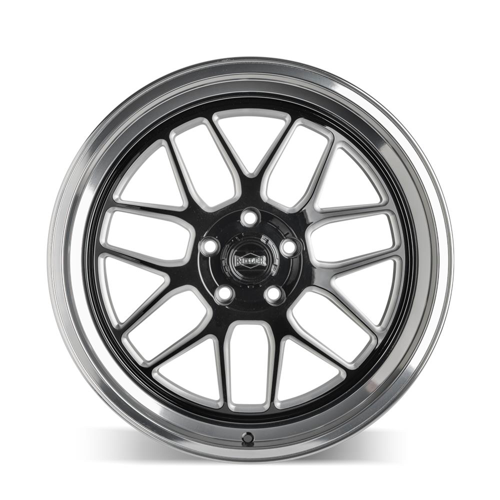 Ridler 611 Series Gloss Black Milled Wheels with Diamond Cut Lip ...