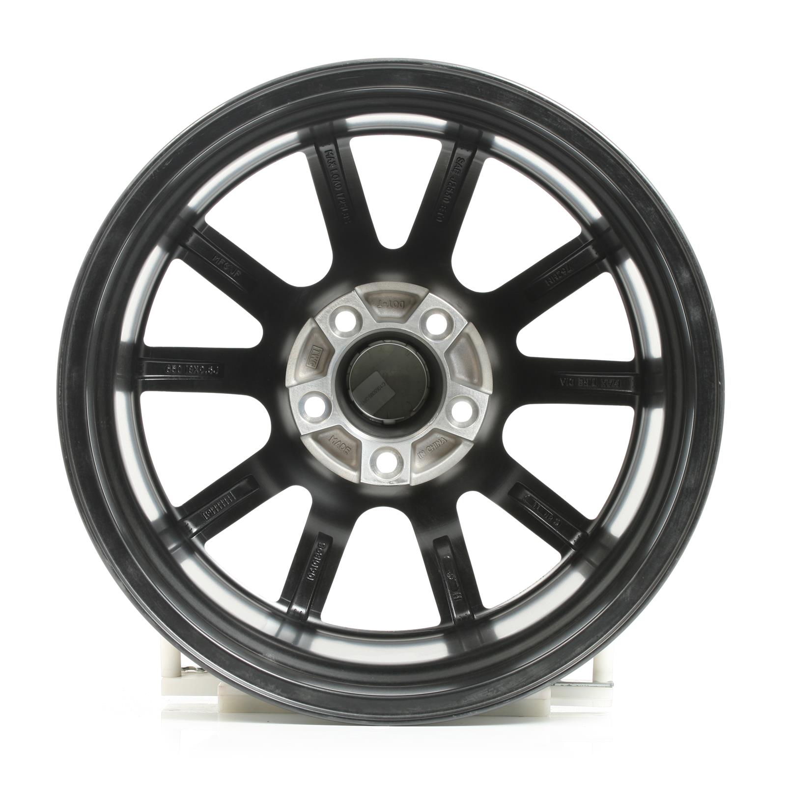 Ridler 650-8961MB Ridler 650 Series Matte Black Wheels with Polished ...