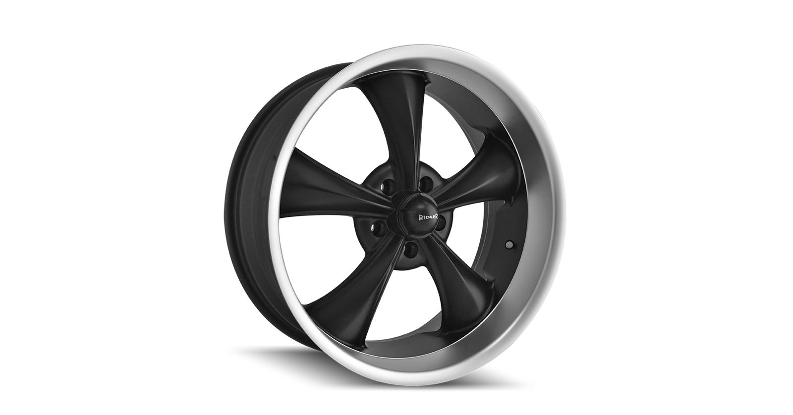 Ridler 695-2861MB Ridler 695 Series Matte Black with Machined Lip ...