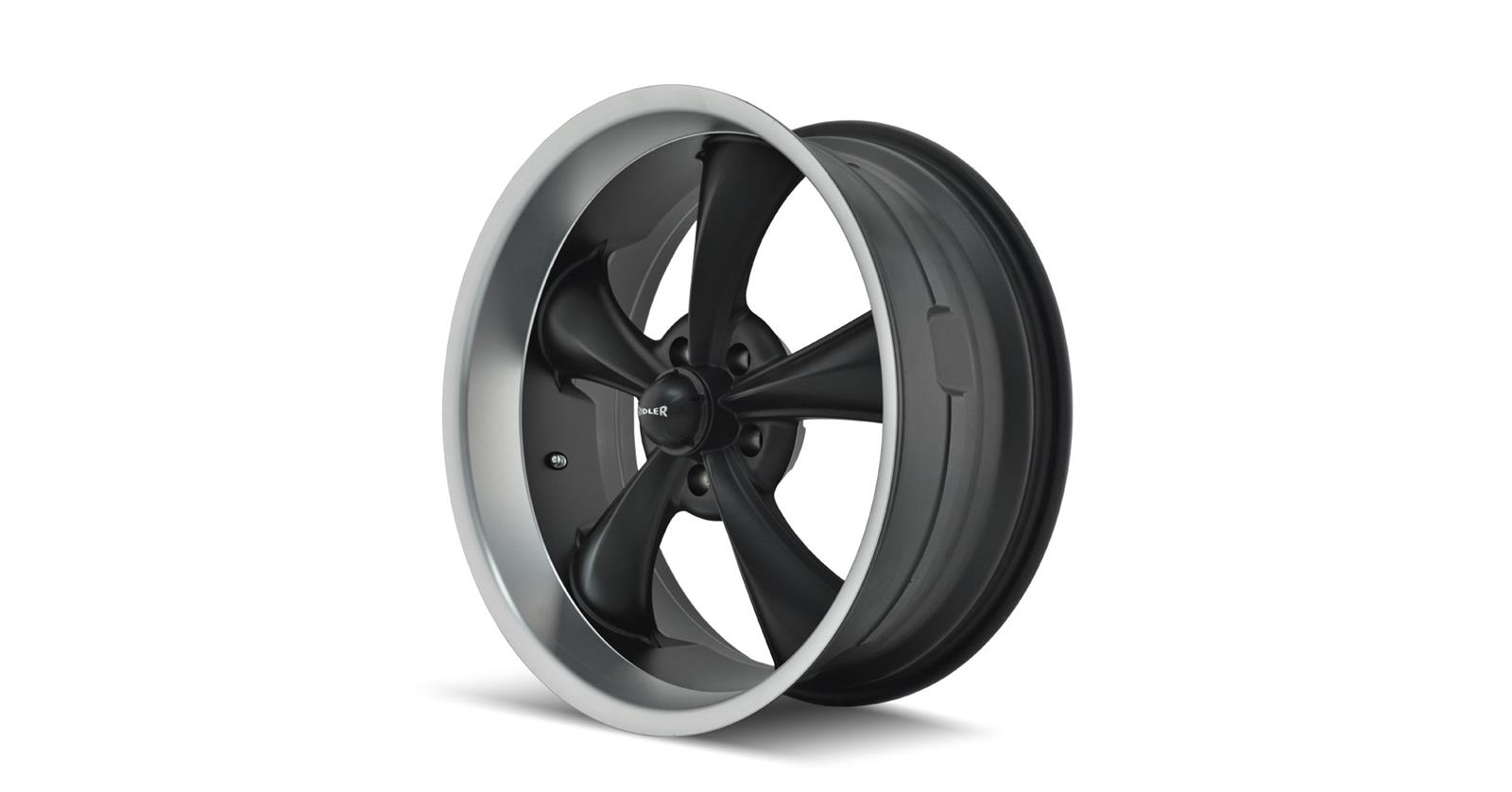 Ridler 695-2861MB Ridler 695 Series Matte Black with Machined Lip ...