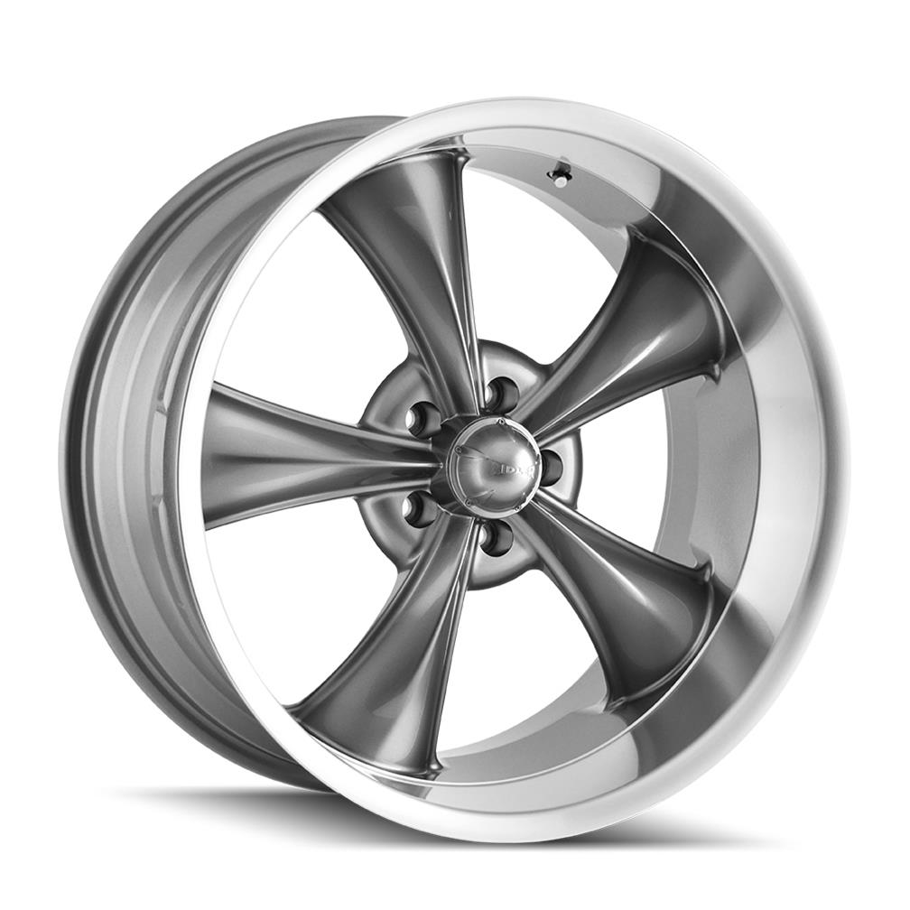 Ridler 695-22973G Ridler 695 Series Gloss Gray with Machined Lip Wheels ...