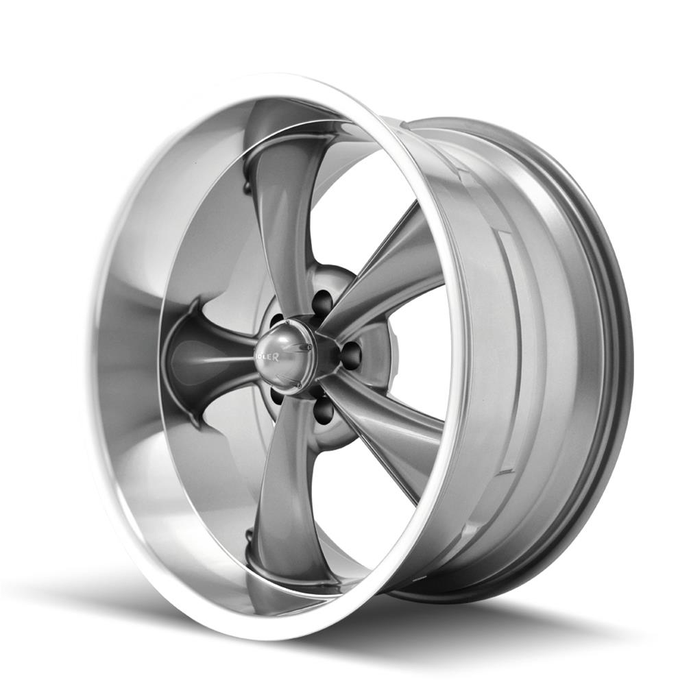 Ridler 695-8961G Ridler 695 Series Gloss Gray with Machined Lip Wheels ...