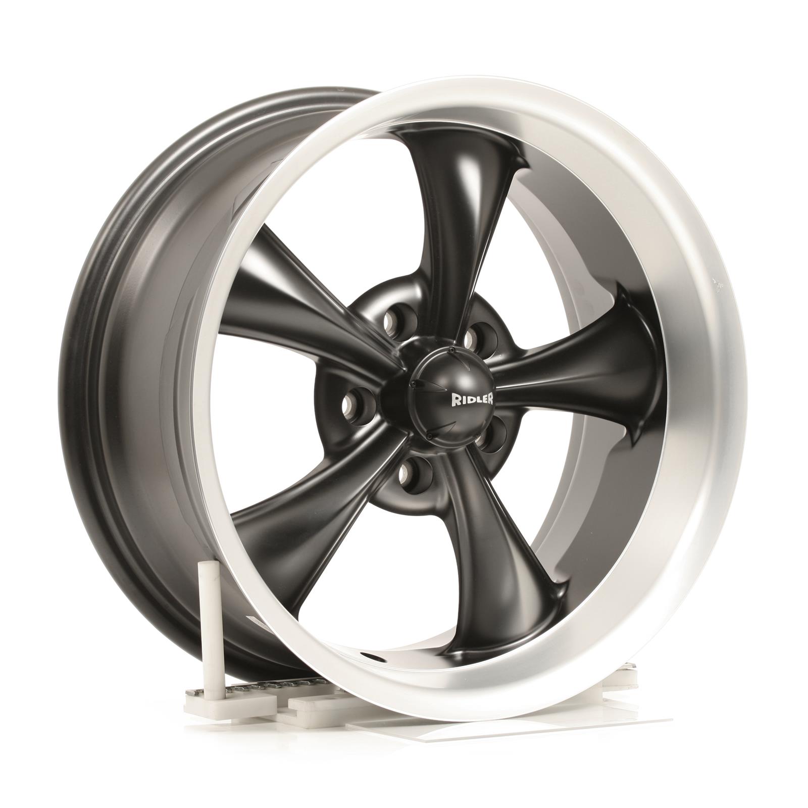 Ridler 695-7861MB Ridler 695 Series Matte Black with Machined Lip ...