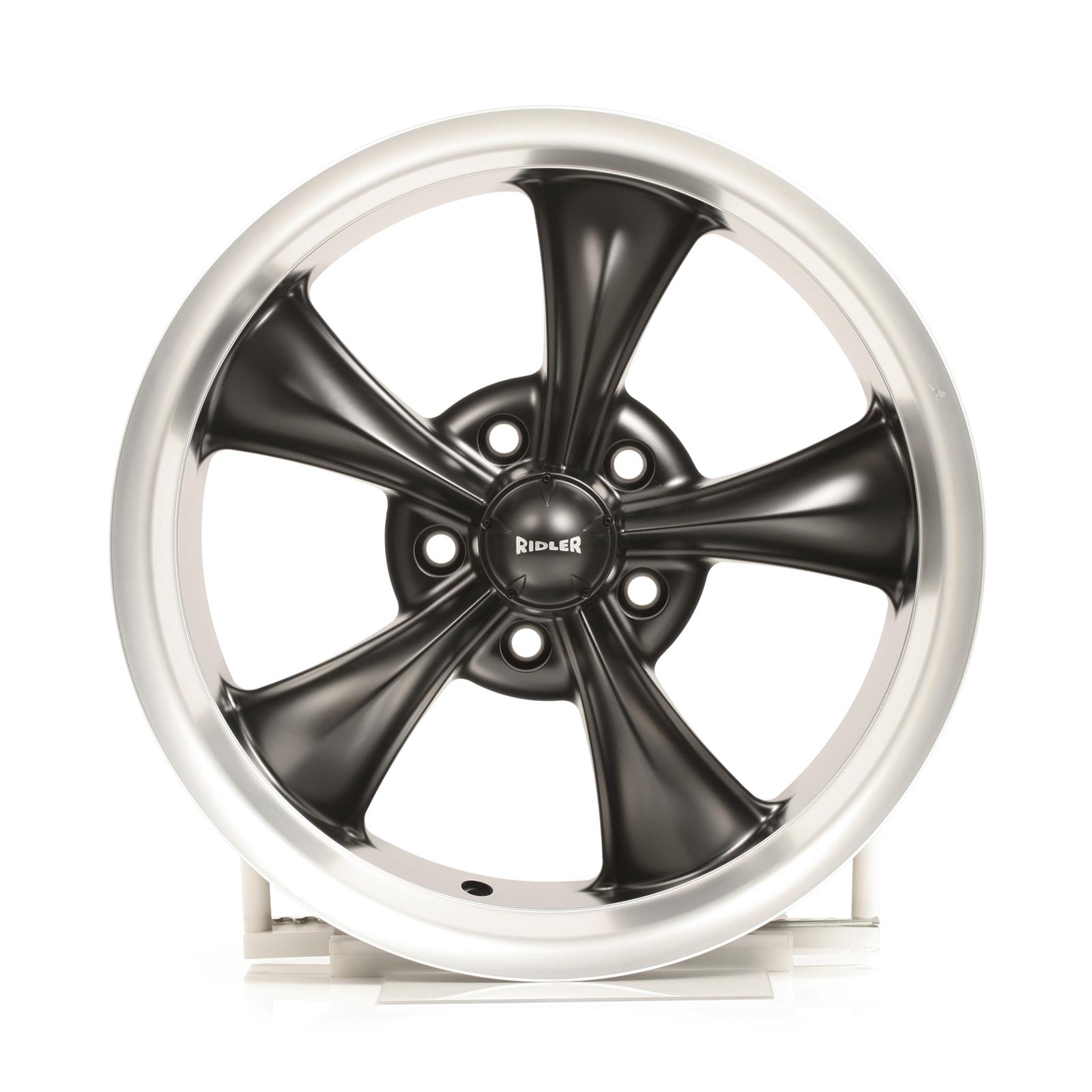 Ridler 695-7861MB Ridler 695 Series Matte Black with Machined Lip ...