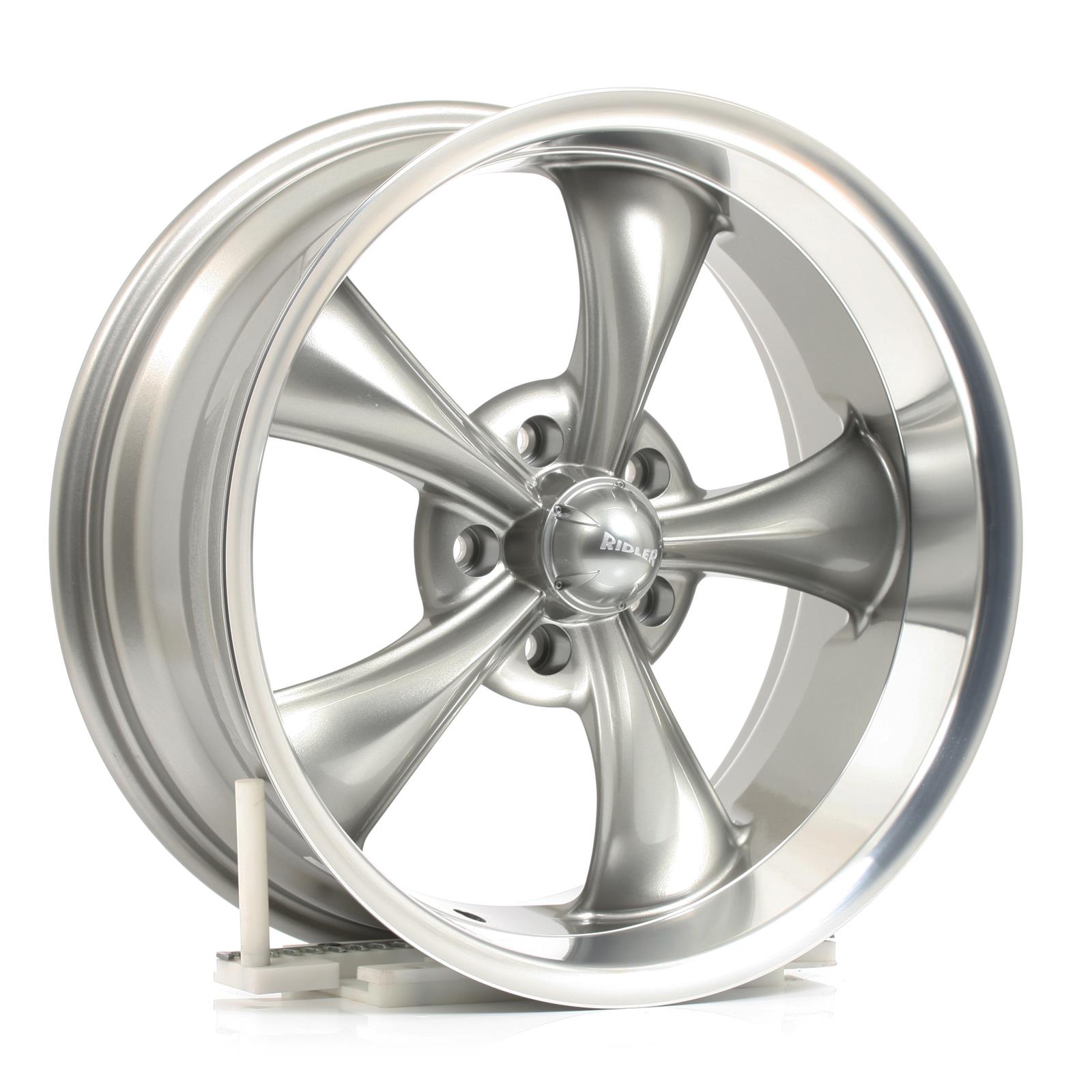 Ridler 695-8861G Ridler 695 Series Gloss Gray with Machined Lip Wheels ...
