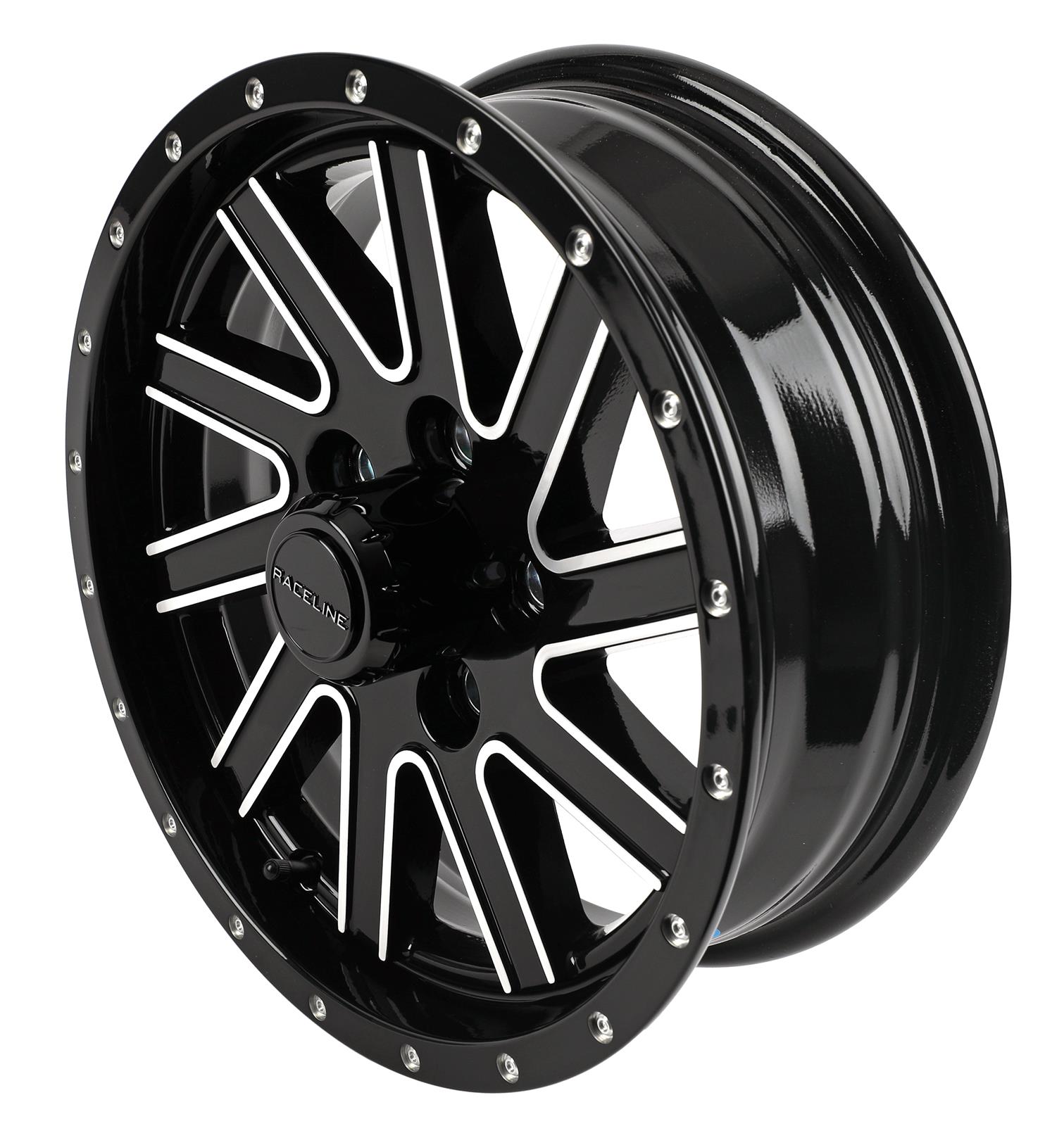 Raceline Wheels 820 Twisted Gloss Black Machined Wheels | Summit Racing