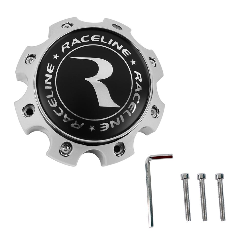 Raceline Wheels CPR982-8-B Raceline Wheels Replacement Center Caps ...
