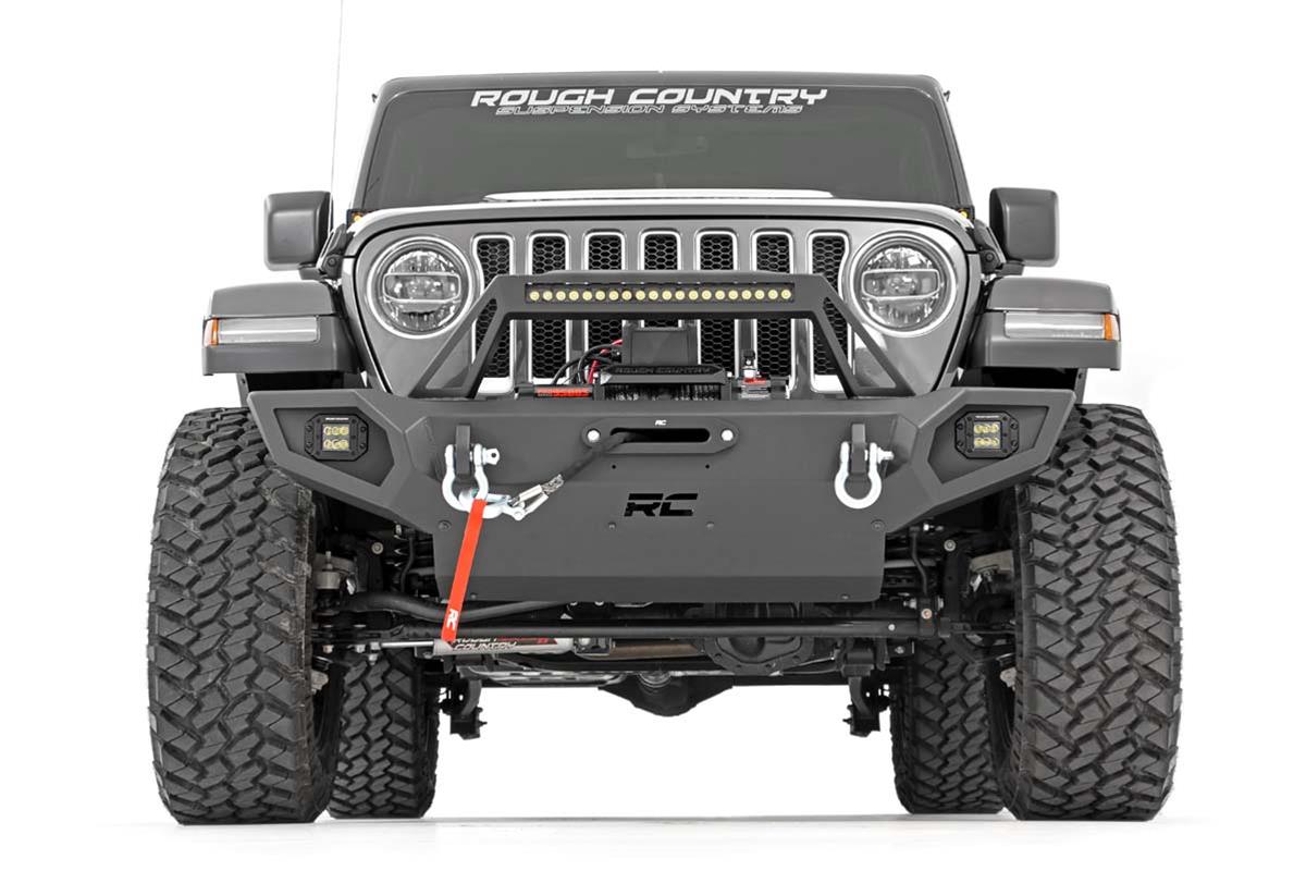 Rough Country 10585 Rough Country Full Width LED Winch Bumpers | Summit ...