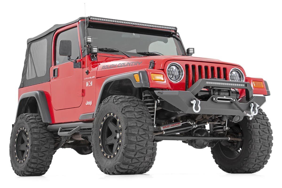 Rough Country 10595 Rough Country Full Width LED Winch Bumpers | Summit ...