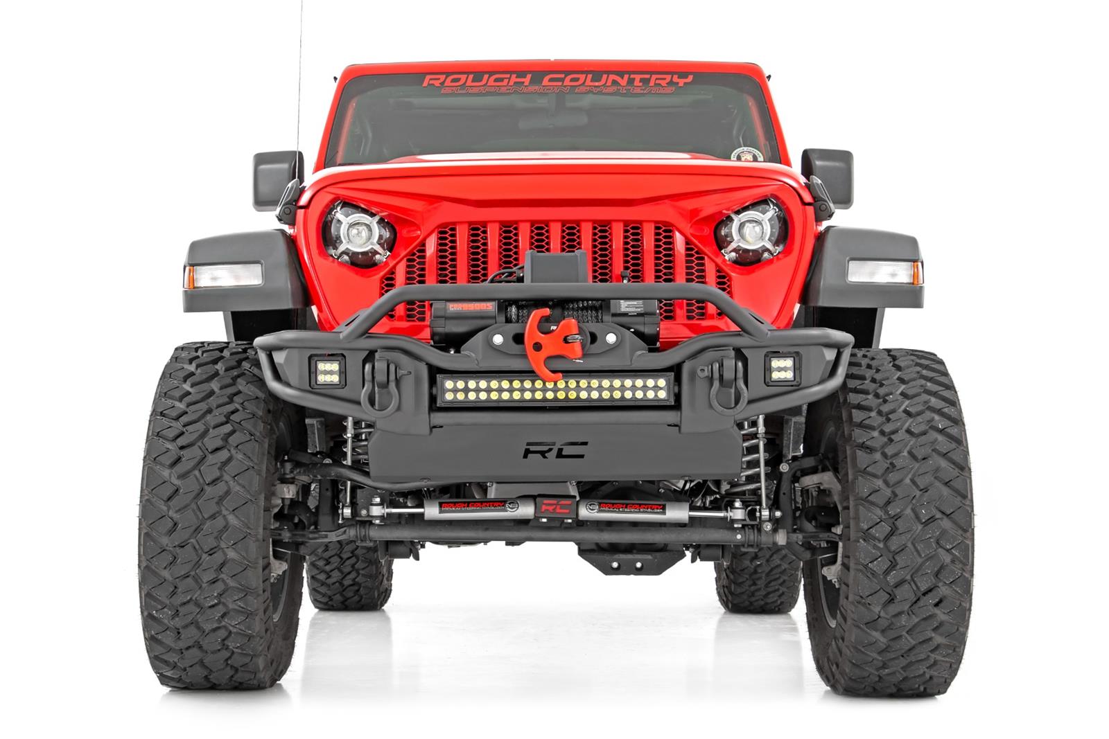 Rough Country 10647 Rough Country Tubular Bumpers | Summit Racing