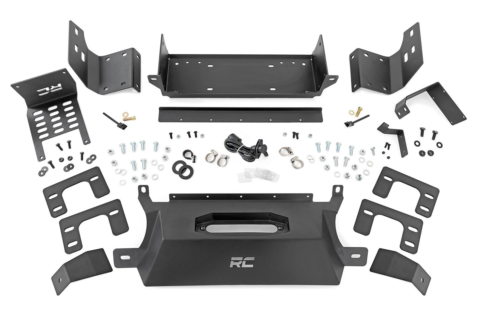 Rough Country 51065 Rough Country Hidden Winch Mounting Plates | Summit ...