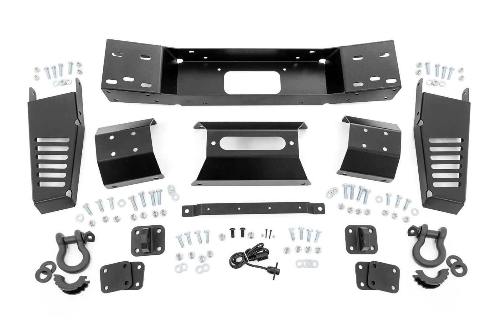 Rough Country 72003 Rough Country Hidden Winch Mounting Plates | Summit ...