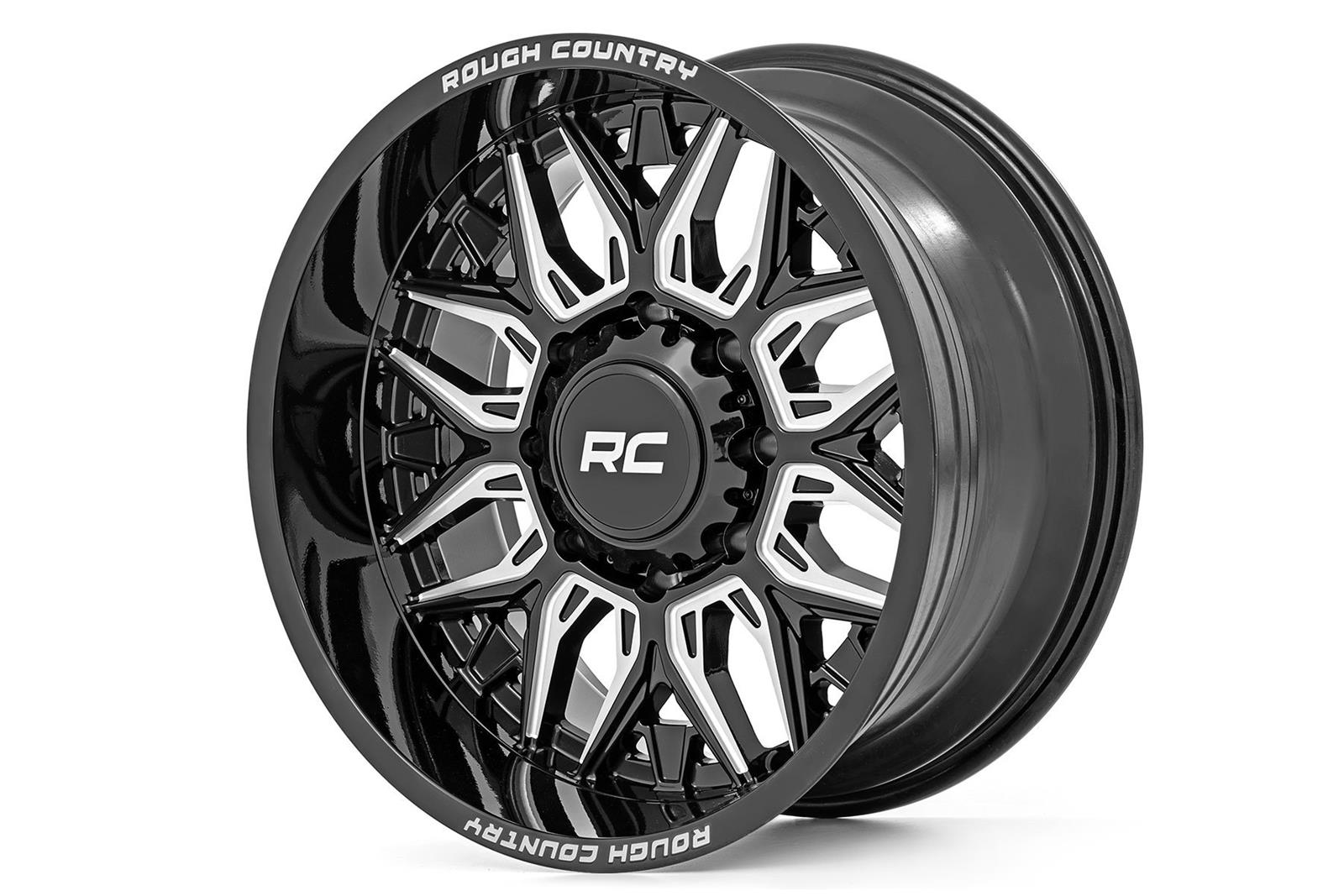 Rough Country 86201006 Rough Country 86 Series Gloss Black Wheels with ...