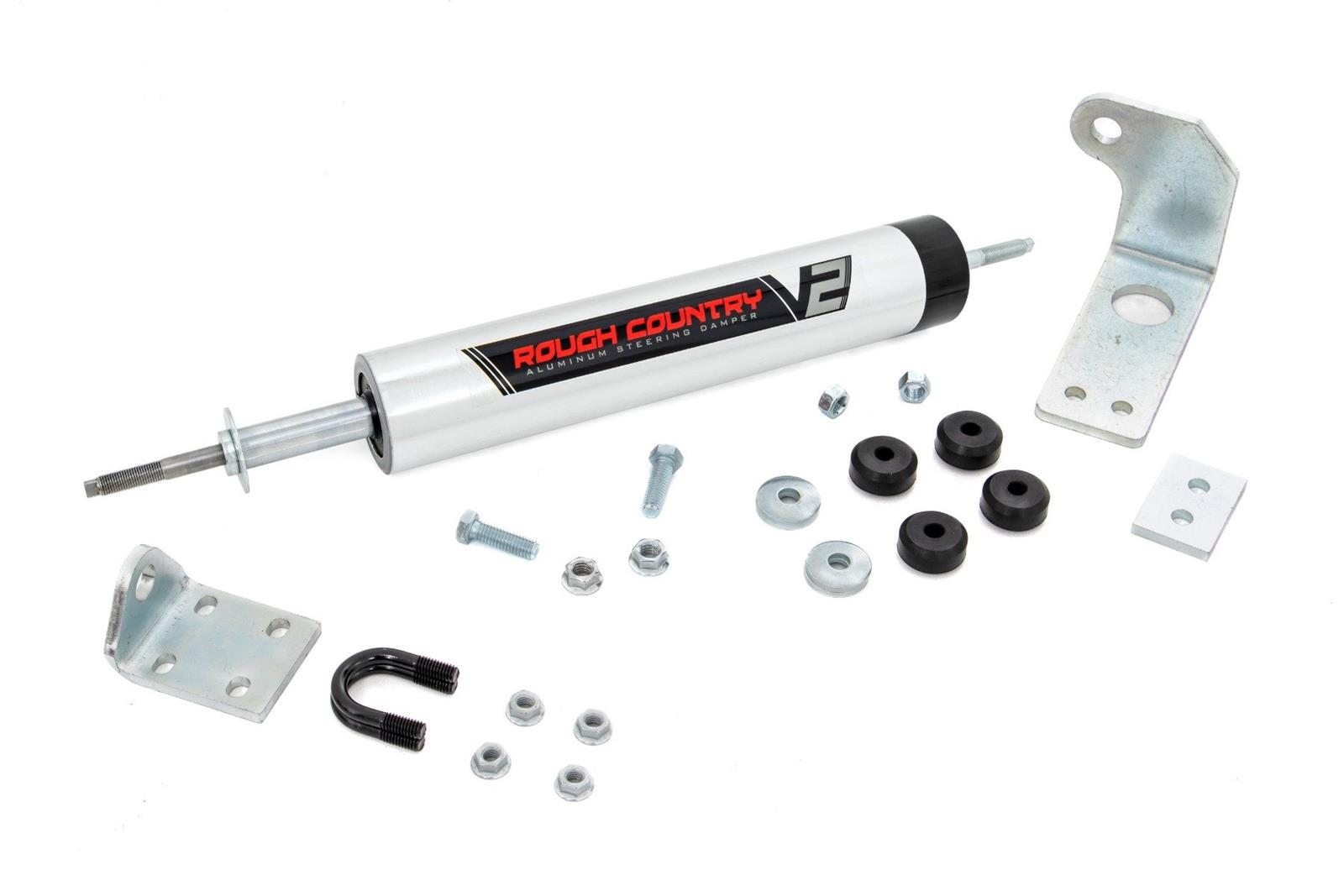 Rough Country 8734370 Rough Country V2 Steering Stabilizers | Summit Racing