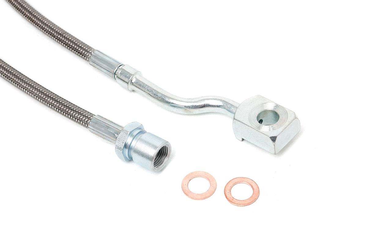 Rough Country 89370 Rough Country Stainless Steel Extended Brake Lines ...