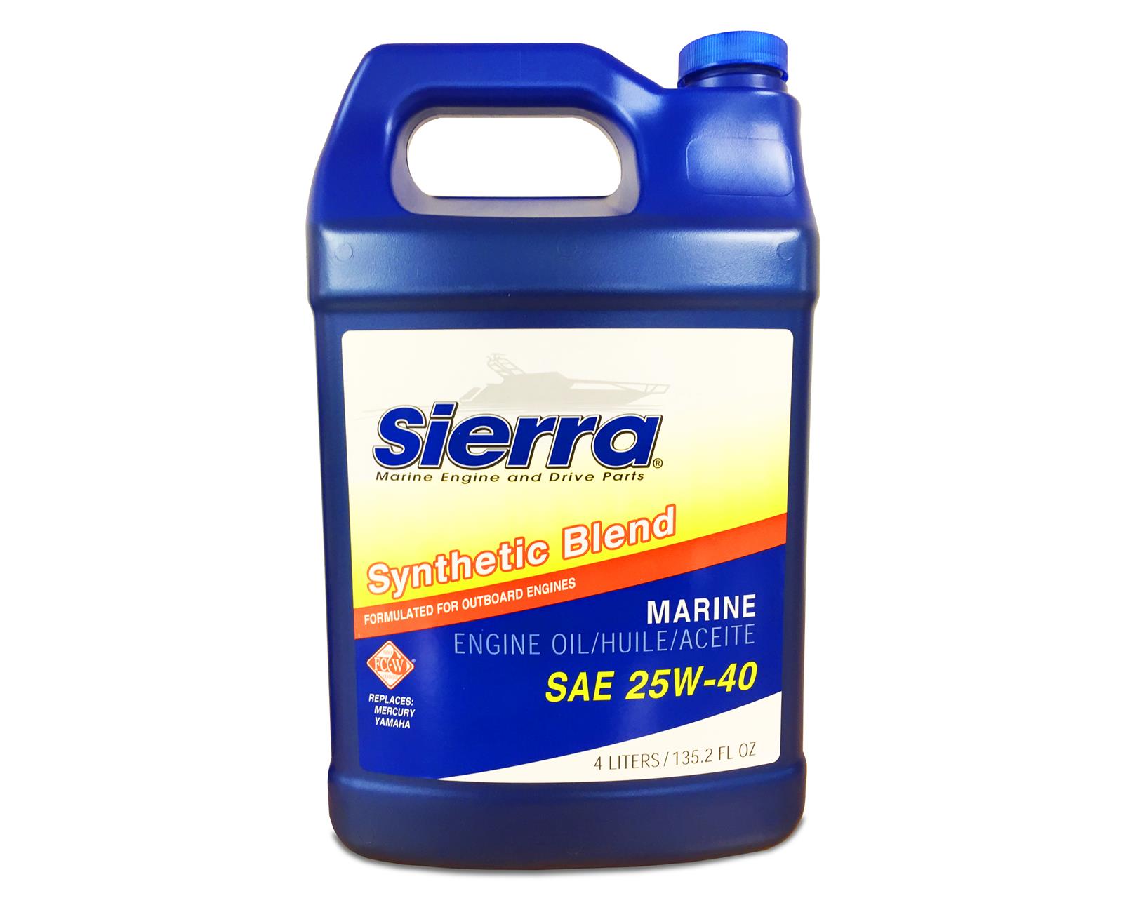 Sierra Marine 18-9440-3 Sierra Marine FC-W Synthetic Blend Engine Oil ...