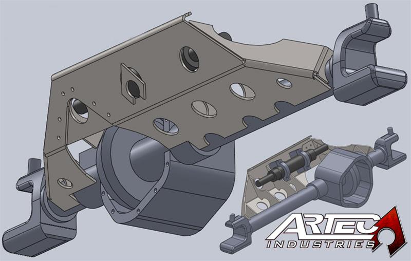 Artec Industries RM6001 Artec Industries Dana 60 Front Hydro Ram Mounts ...