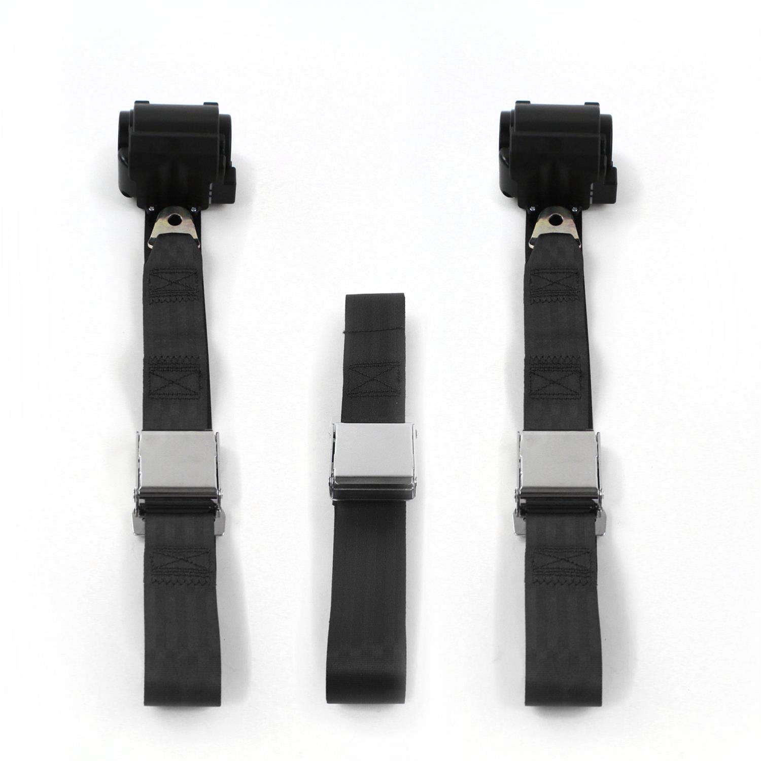 SafeTBoy STBCEAD3 SafeTBoy 2-Point Retractable Airplane Buckle Lap ...