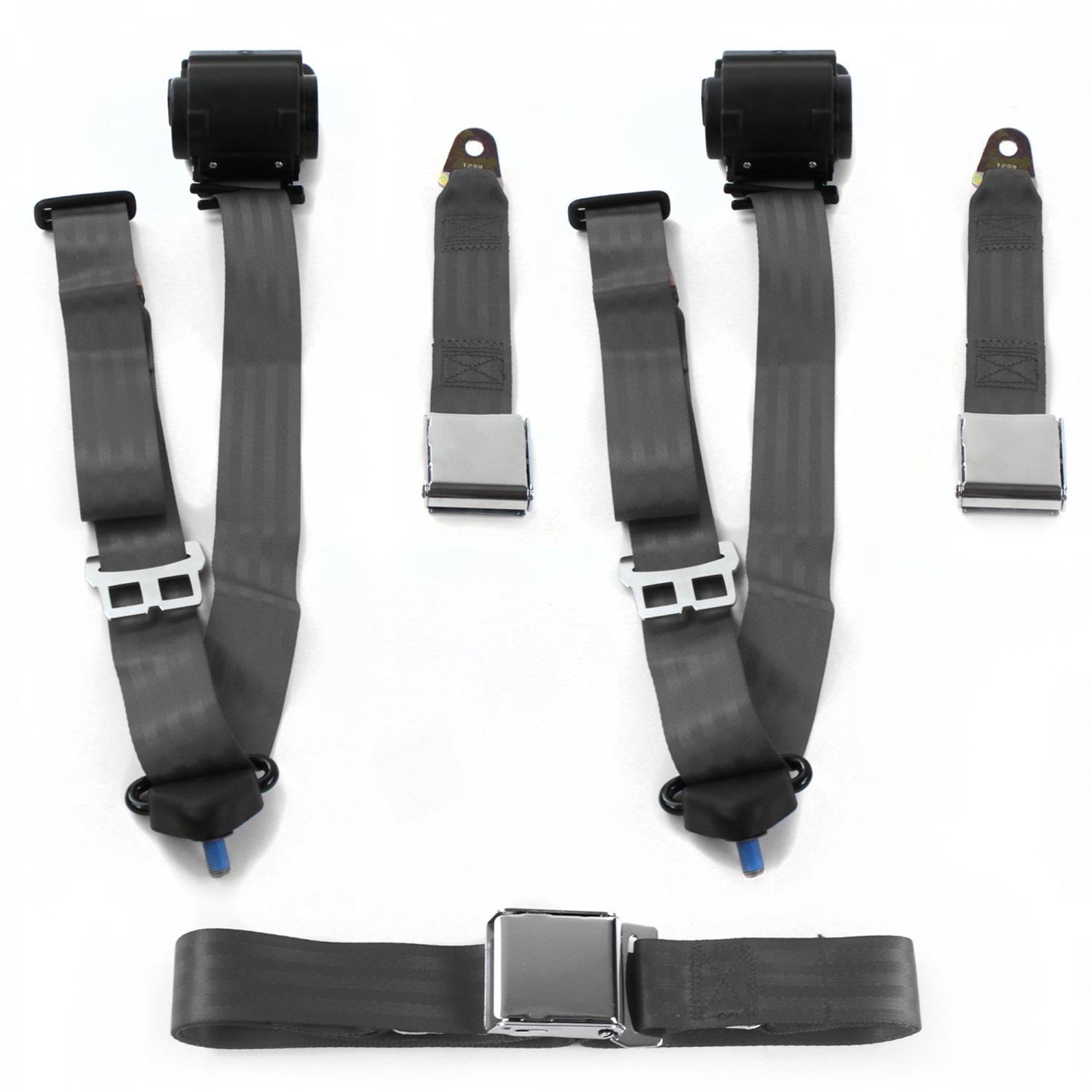 SafeTBoy STBD1170 SafeTBoy 3-Point Retractable Airplane Buckle Lap ...