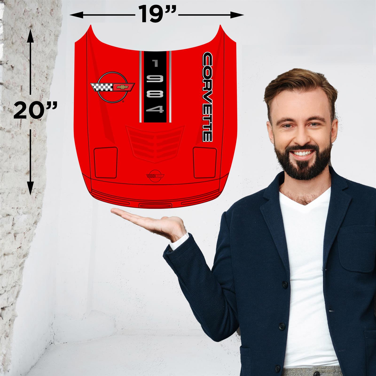 Chevy Corvette C4 Car Hood Steel Signs | Summit Racing