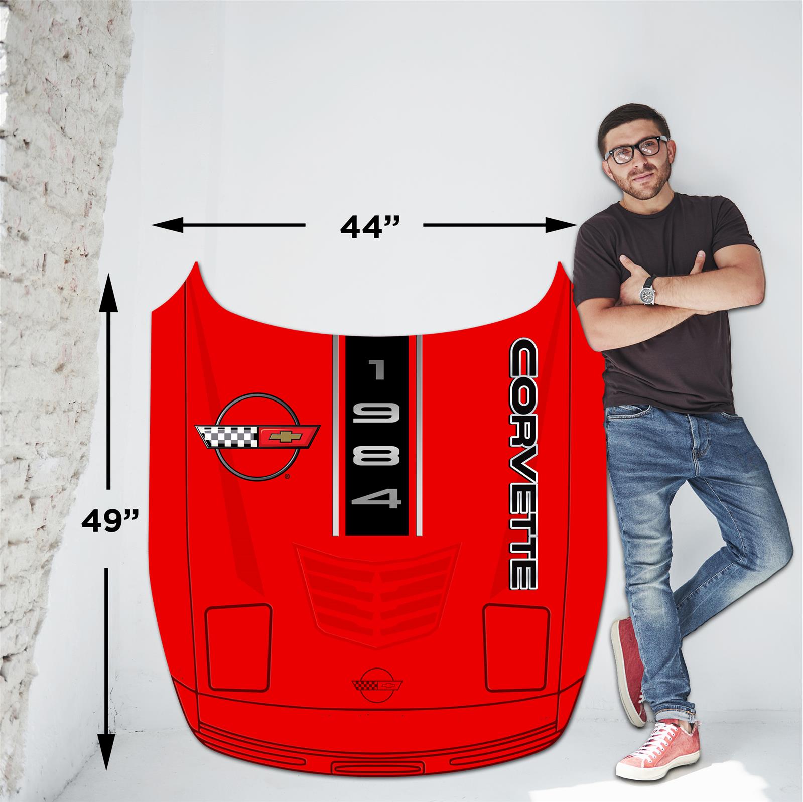 Chevy Corvette C4 Car Hood Steel Signs | Summit Racing