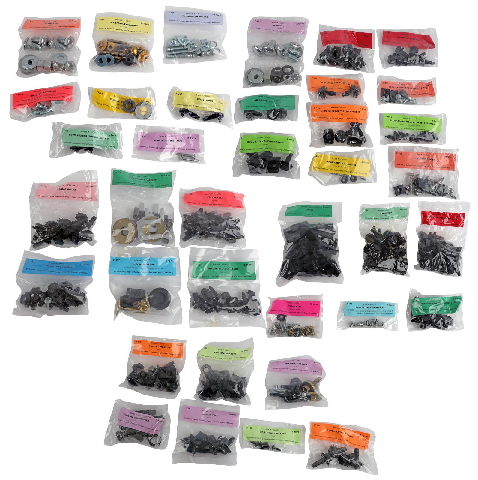 Scott Drake MBK-C6ZB-MASTER Scott Drake Master Body Hardware Kits ...