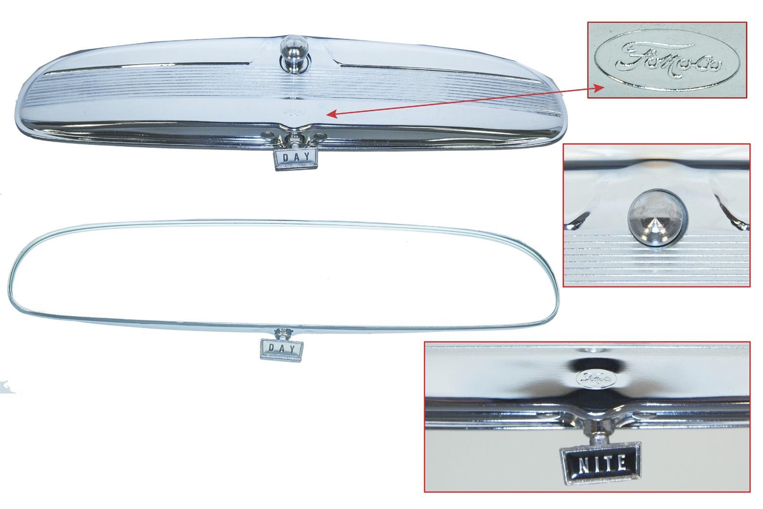 Scott Drake C4AZ-17700-FMC Scott Drake Rear View Mirrors | Summit Racing