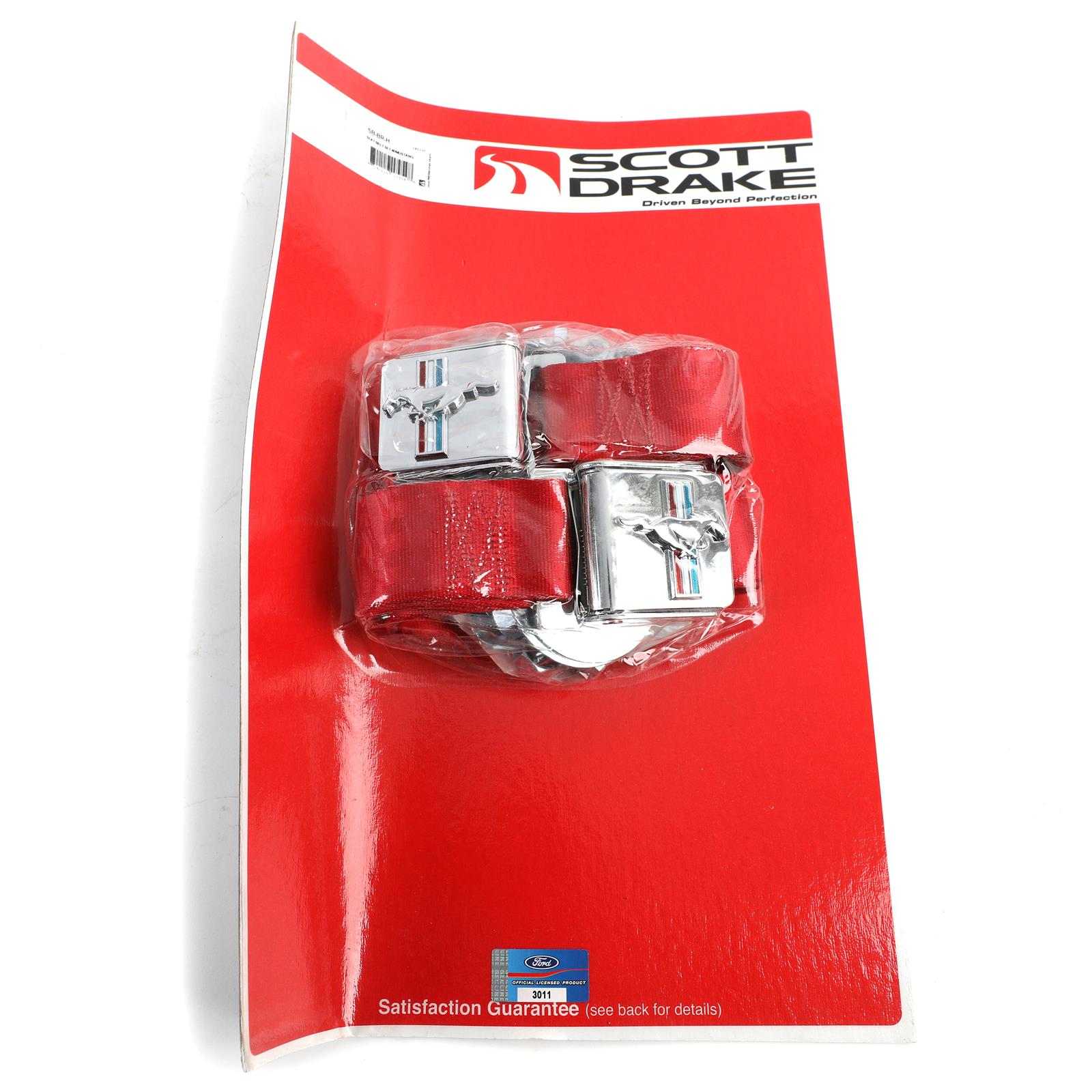 Scott Drake SB-BR-H Scott Drake Mustang Emblem Seat Belts | Summit Racing
