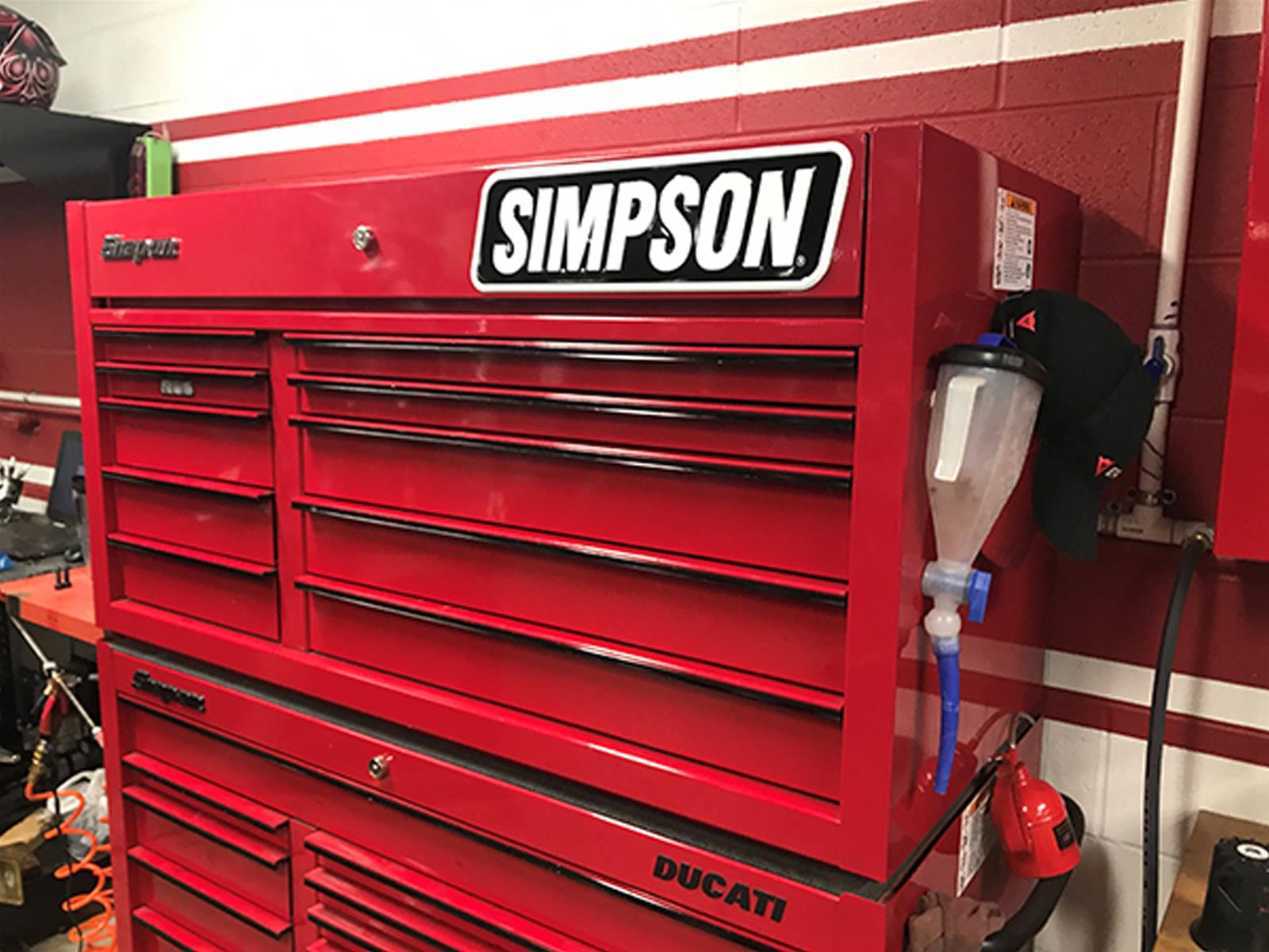 Simpson Embossed Aluminum Simpson Signs | Summit Racing