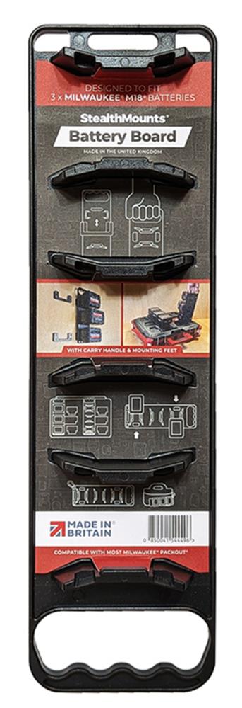 StealthMounts BD-MW18-HF-1 StealthMounts Milwaukee M18 Battery Boards ...