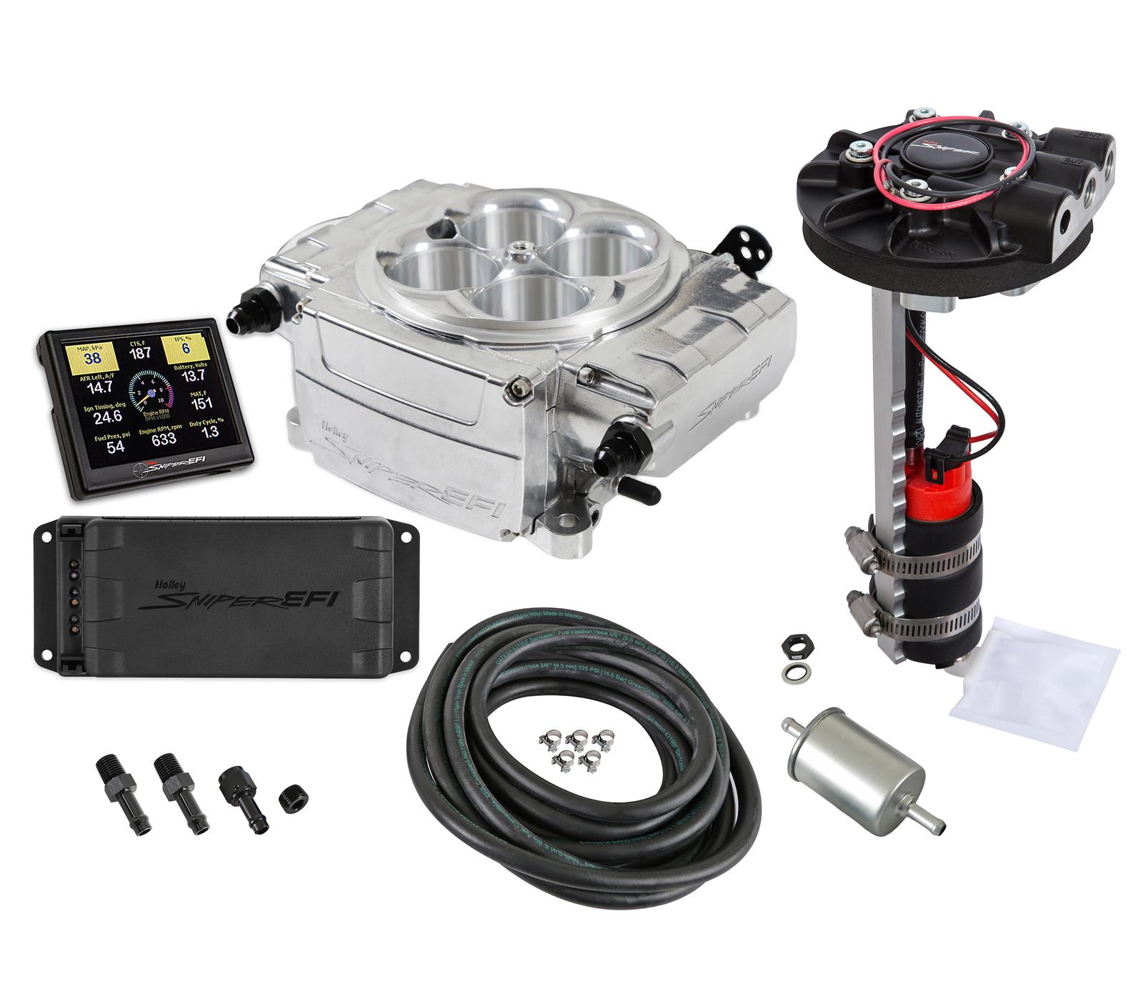 Holley Sniper 550-510-3PR Holley Sniper 2 EFI 650 HP Return-Type Fuel ...