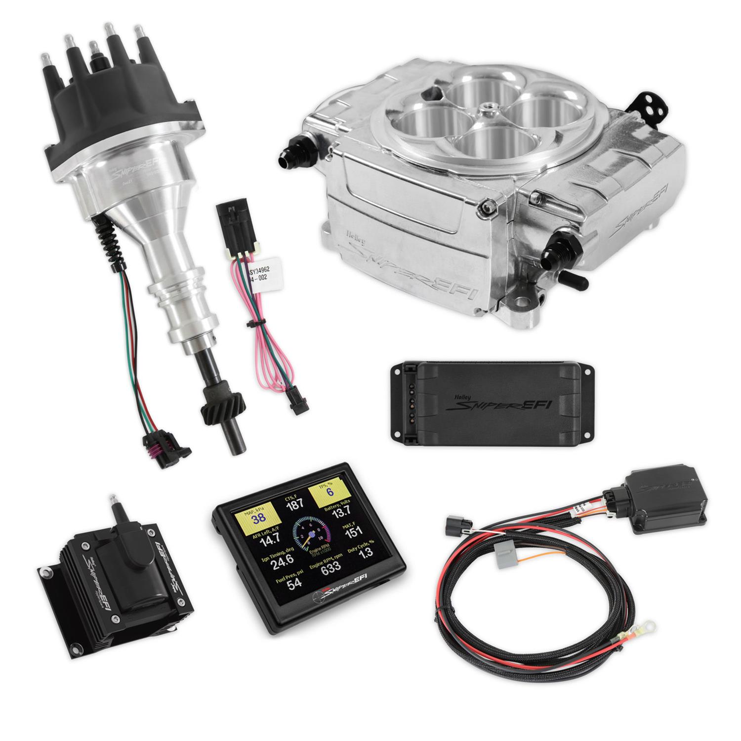 Holley Sniper 550-510-3PX-SBF Holley Sniper 2 EFI 650 HP Base Fuel ...