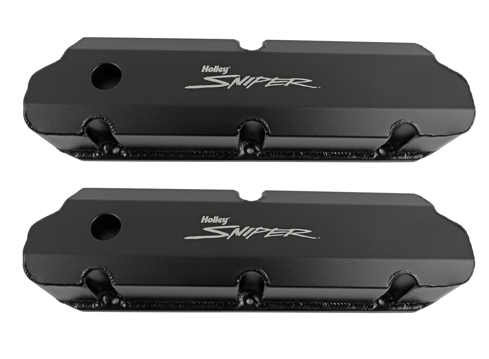 Holley Sniper 890011B Holley Sniper Fabricated Aluminum Valve Covers ...