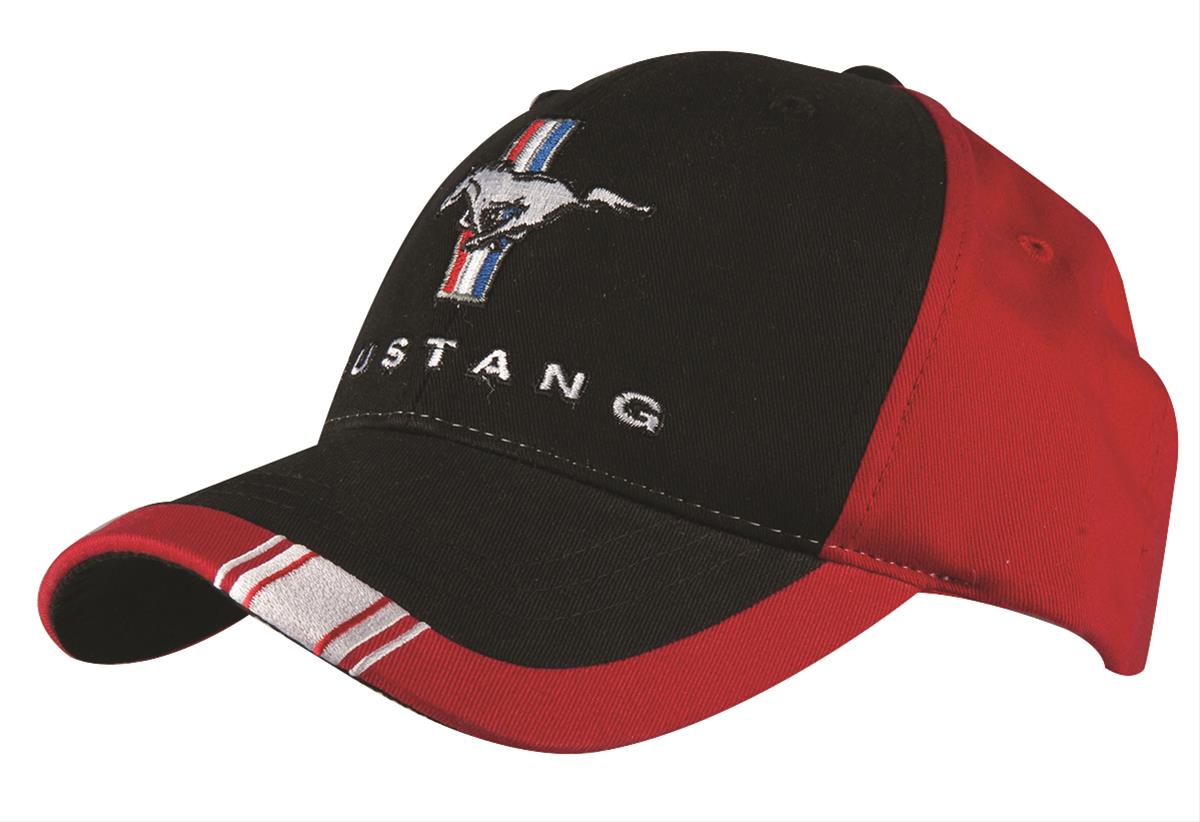 Summit Gifts 75124 Mustang Embroidered Tri-Bar Logo Cap | Summit Racing